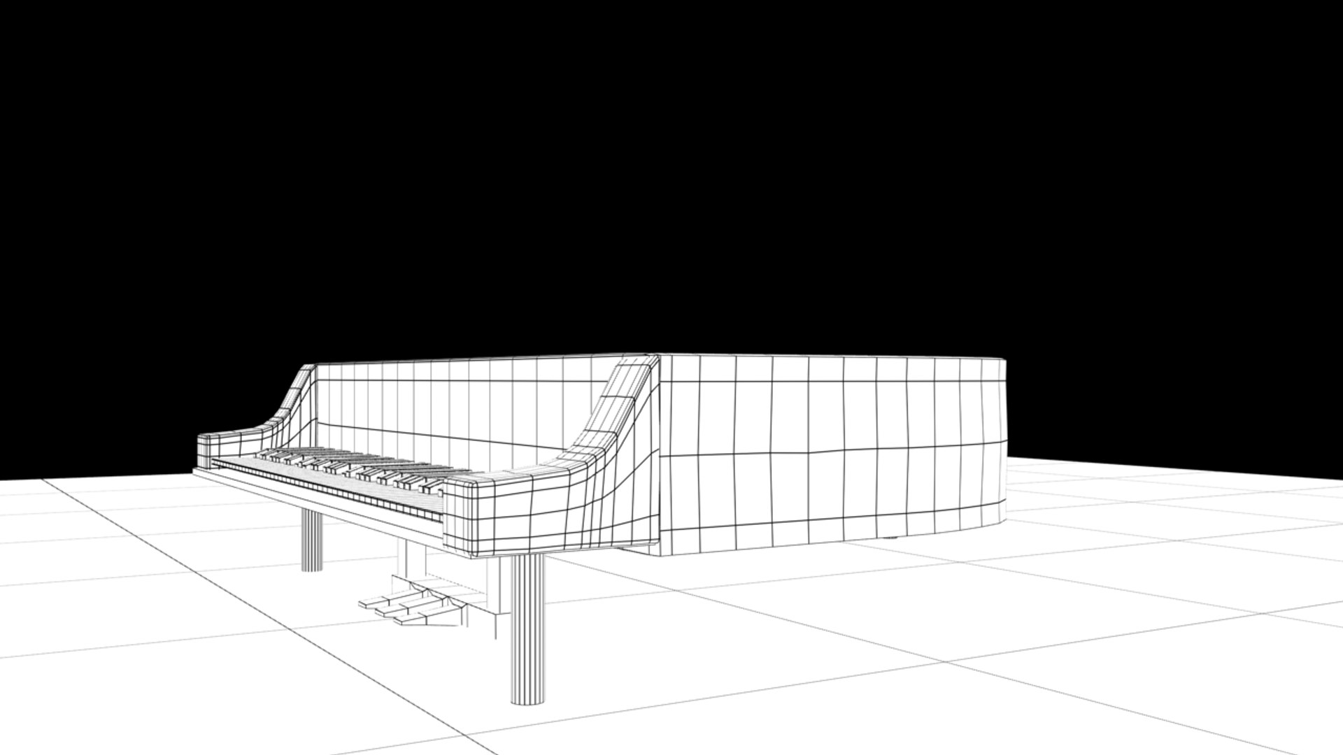 Piano Model - TurboSquid 1347372