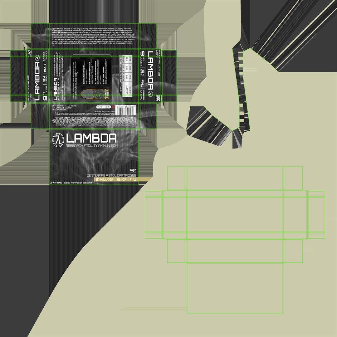 9mm Ammunition Bullets Box 3D Model - TurboSquid 1436086