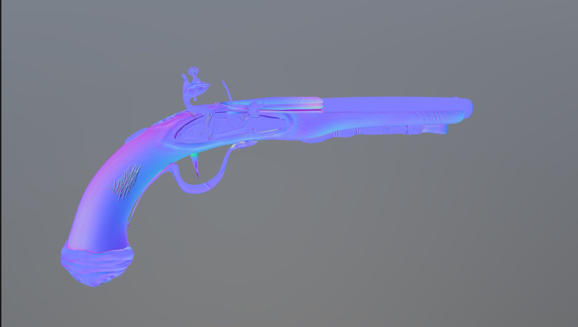 3D Model Flintstock Gun - TurboSquid 1358381