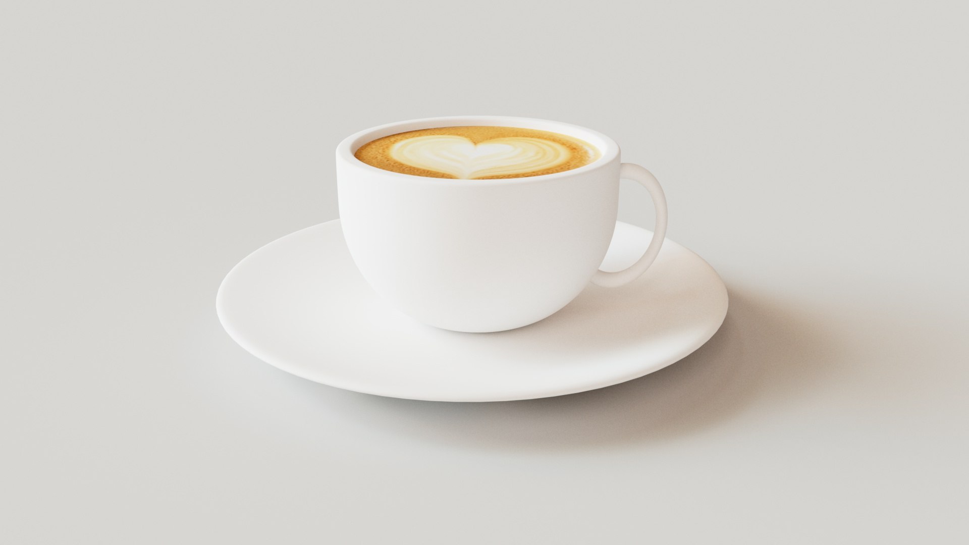 3D Cafe Coffee With Pattern 5 - Includes Simple Drag And Drop Texture ...