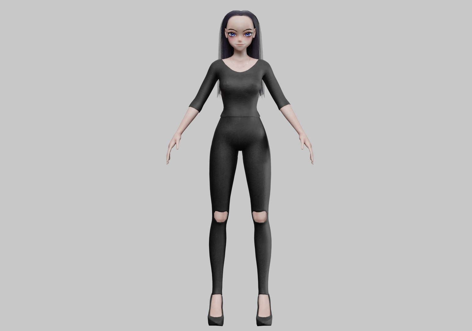 3D Standard Basic Girl V27524 Model - TurboSquid 2272412