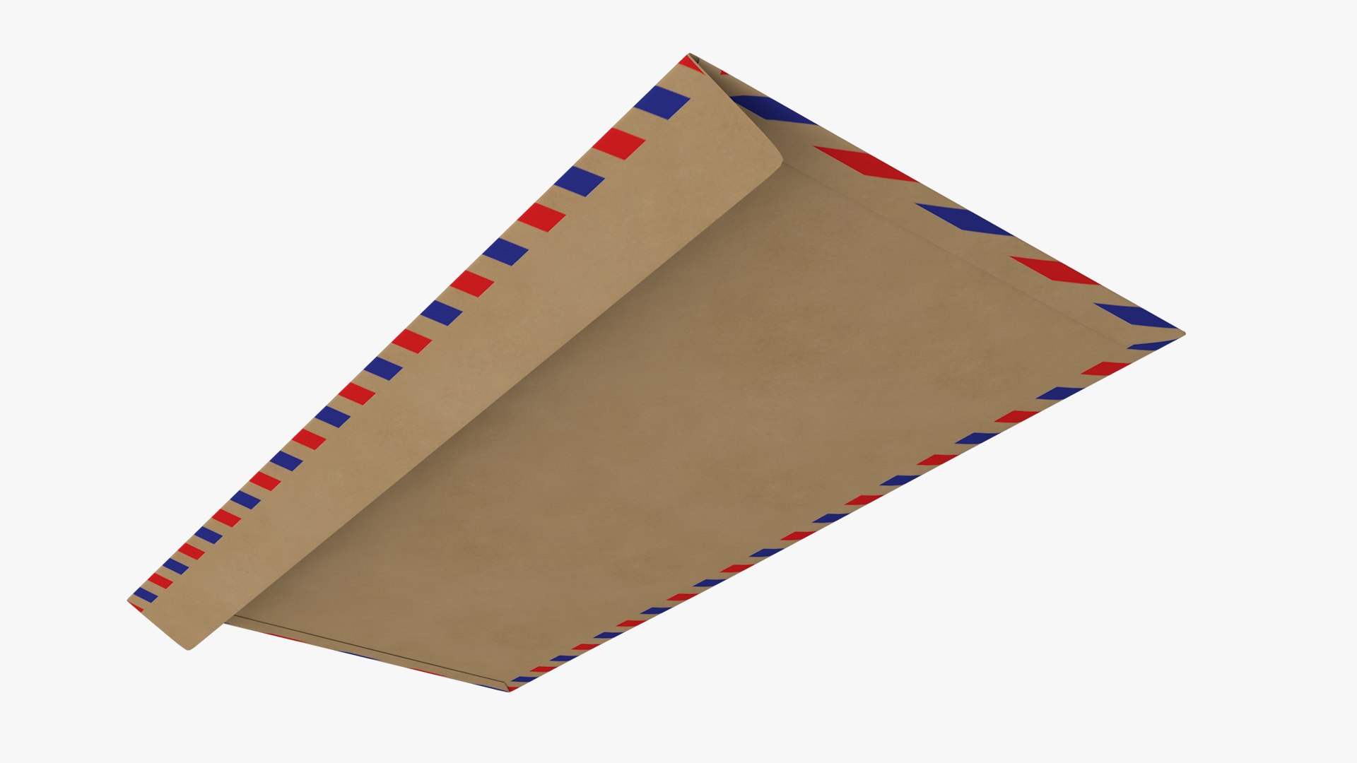 Air Mail Envelope Size DL Style WALLET 3D Model - TurboSquid 2218511