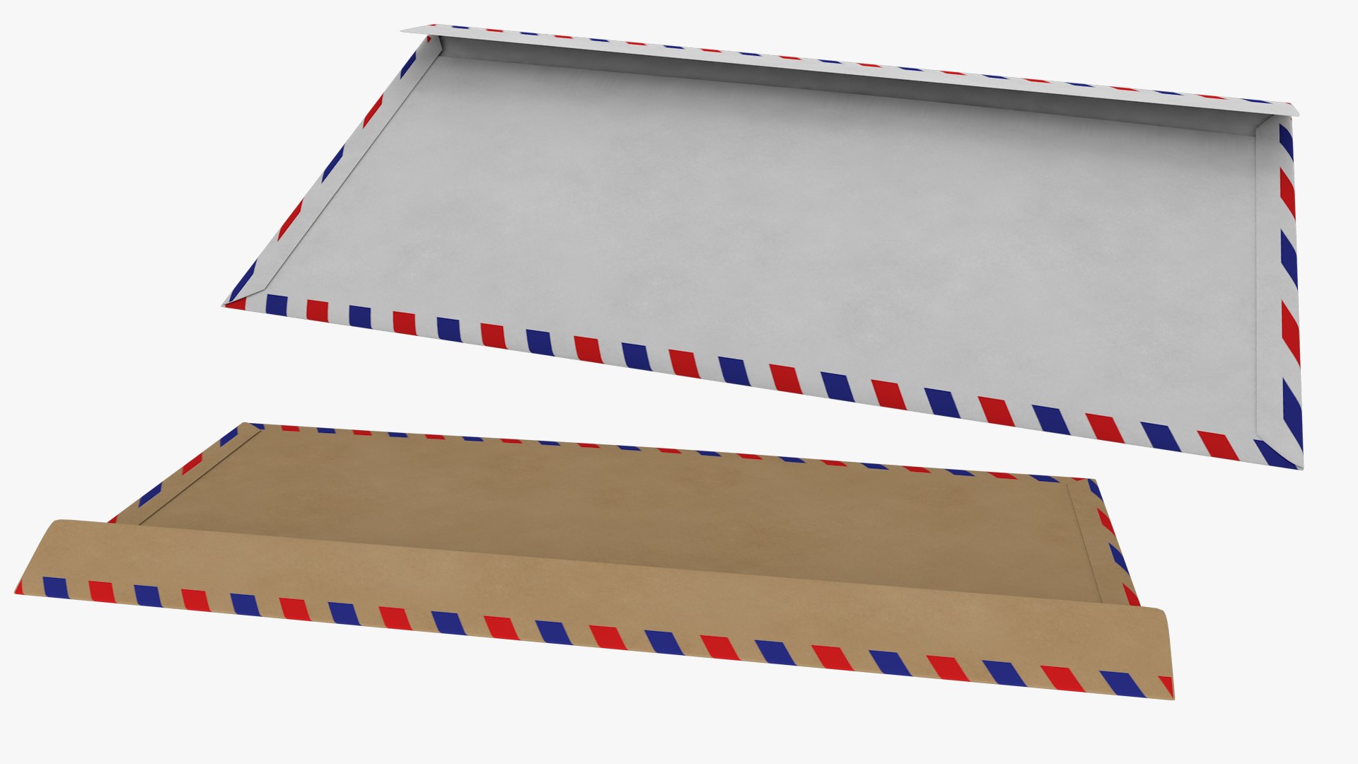 Air Mail Envelope Size DL Style WALLET 3D Model - TurboSquid 2218511