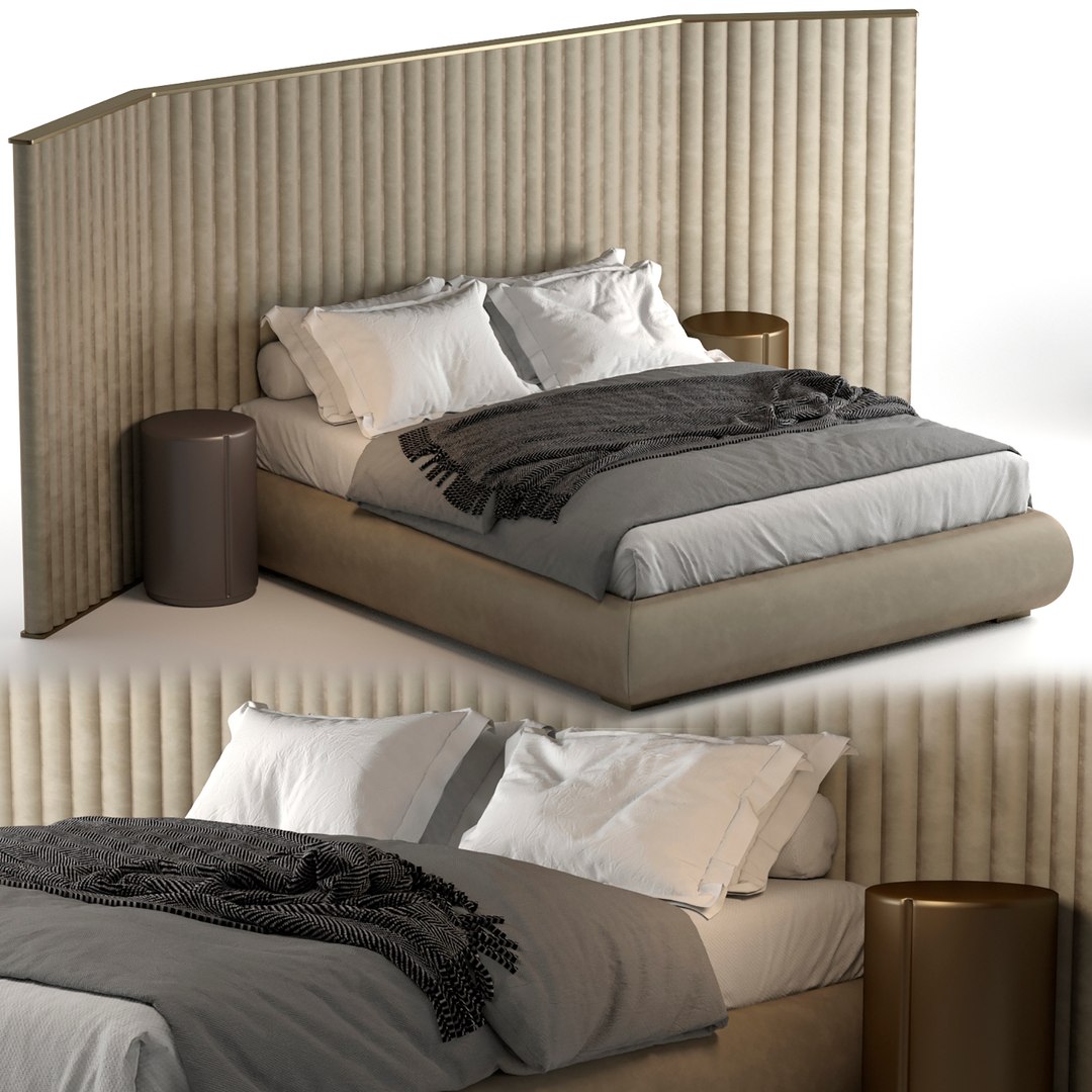 3D Model Biarritz Bed - TurboSquid 1712235