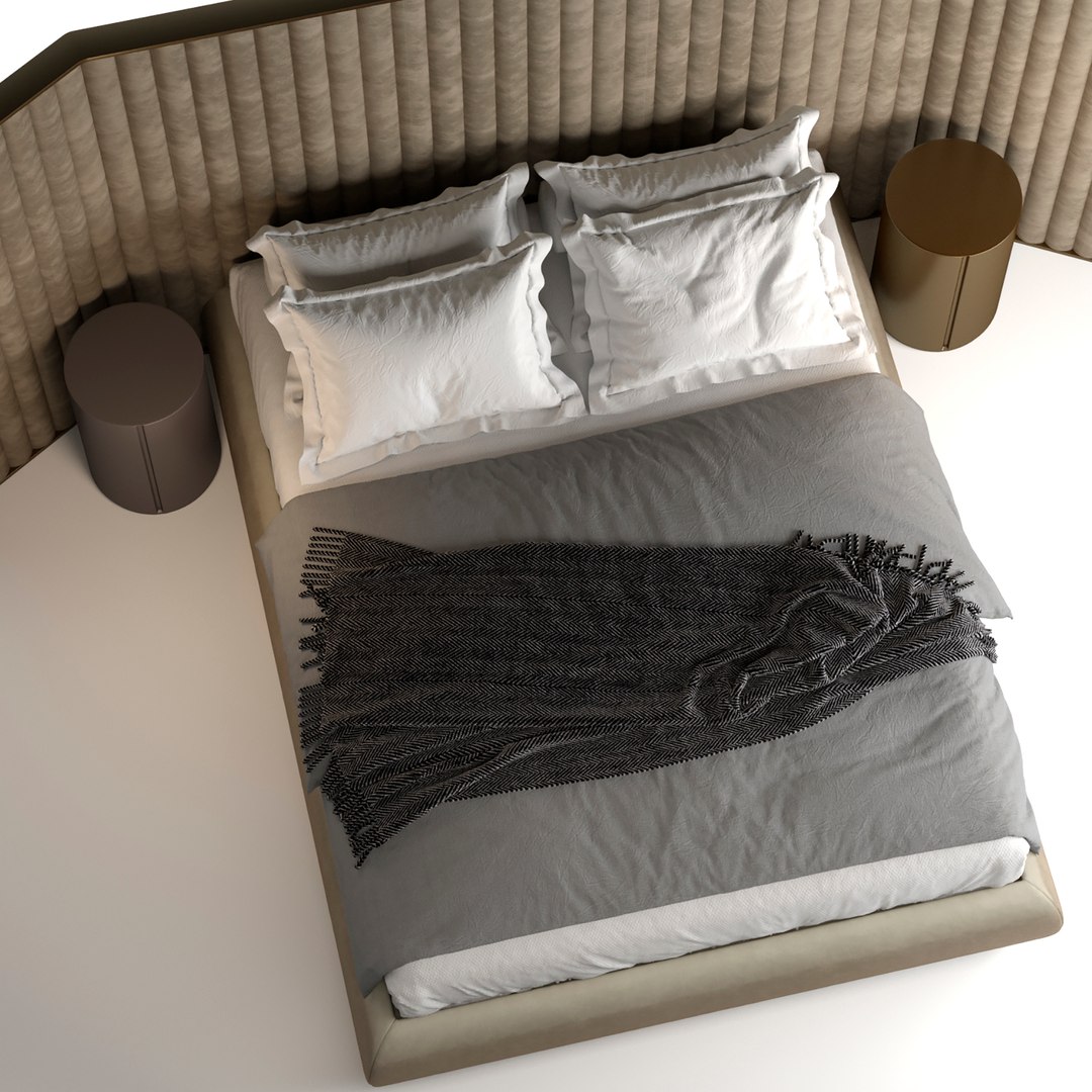 3D Model Biarritz Bed - TurboSquid 1712235