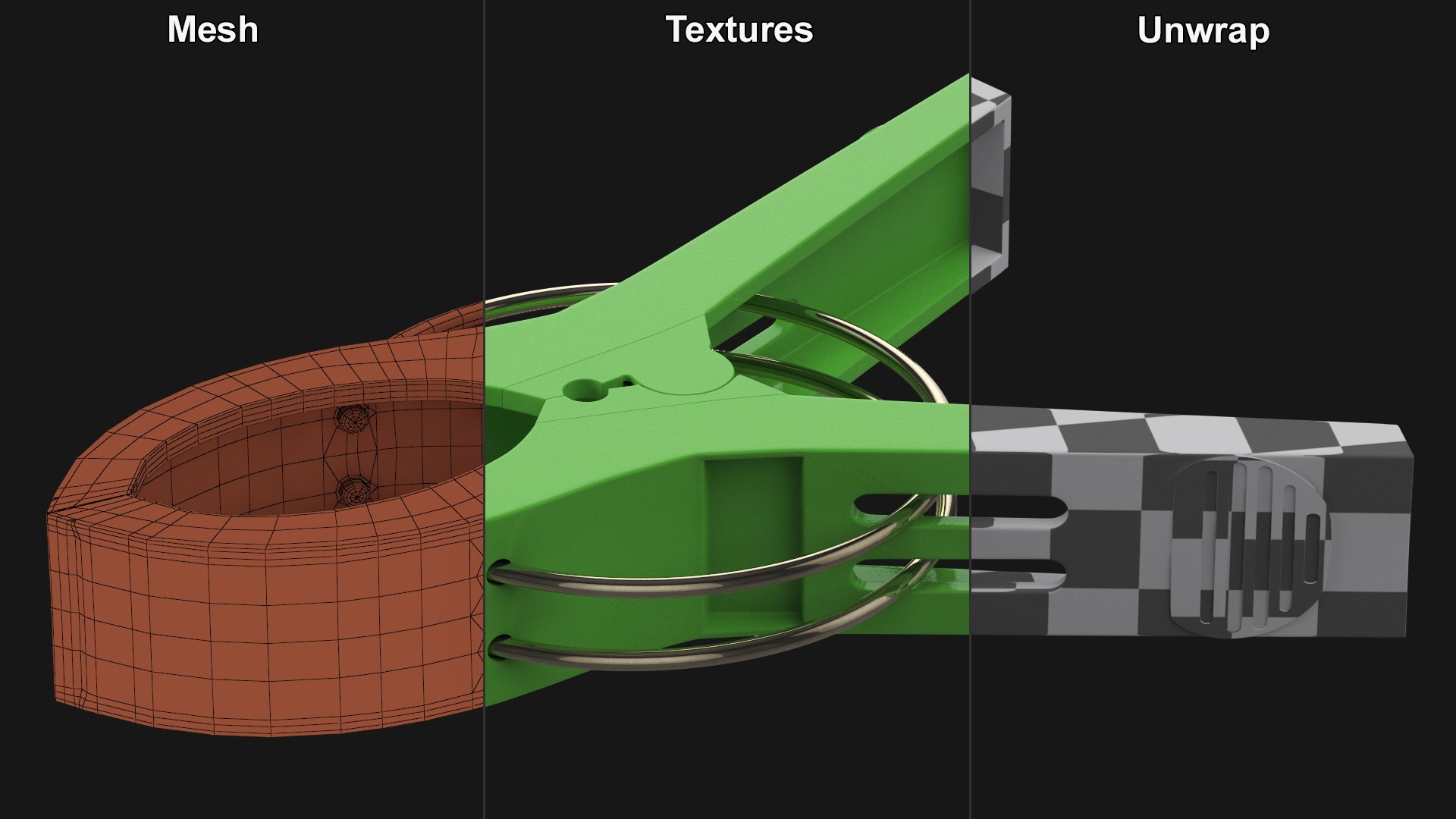 Plastic Clothes Clip Green 3D Model - TurboSquid 1989335