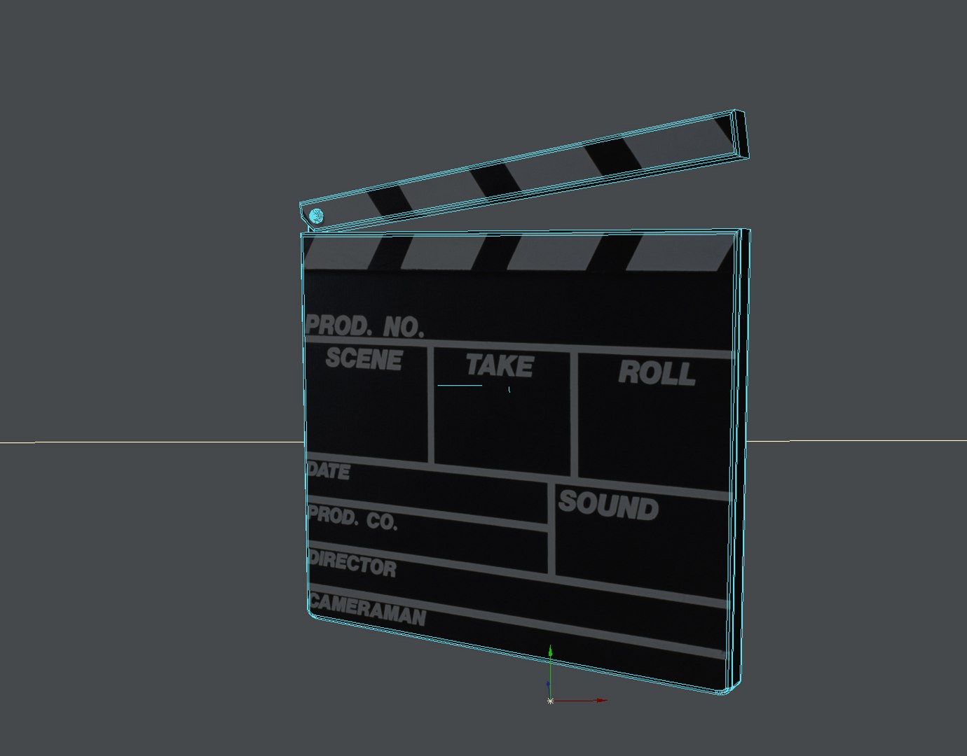 3D Board Clap Clapper - TurboSquid 1198574