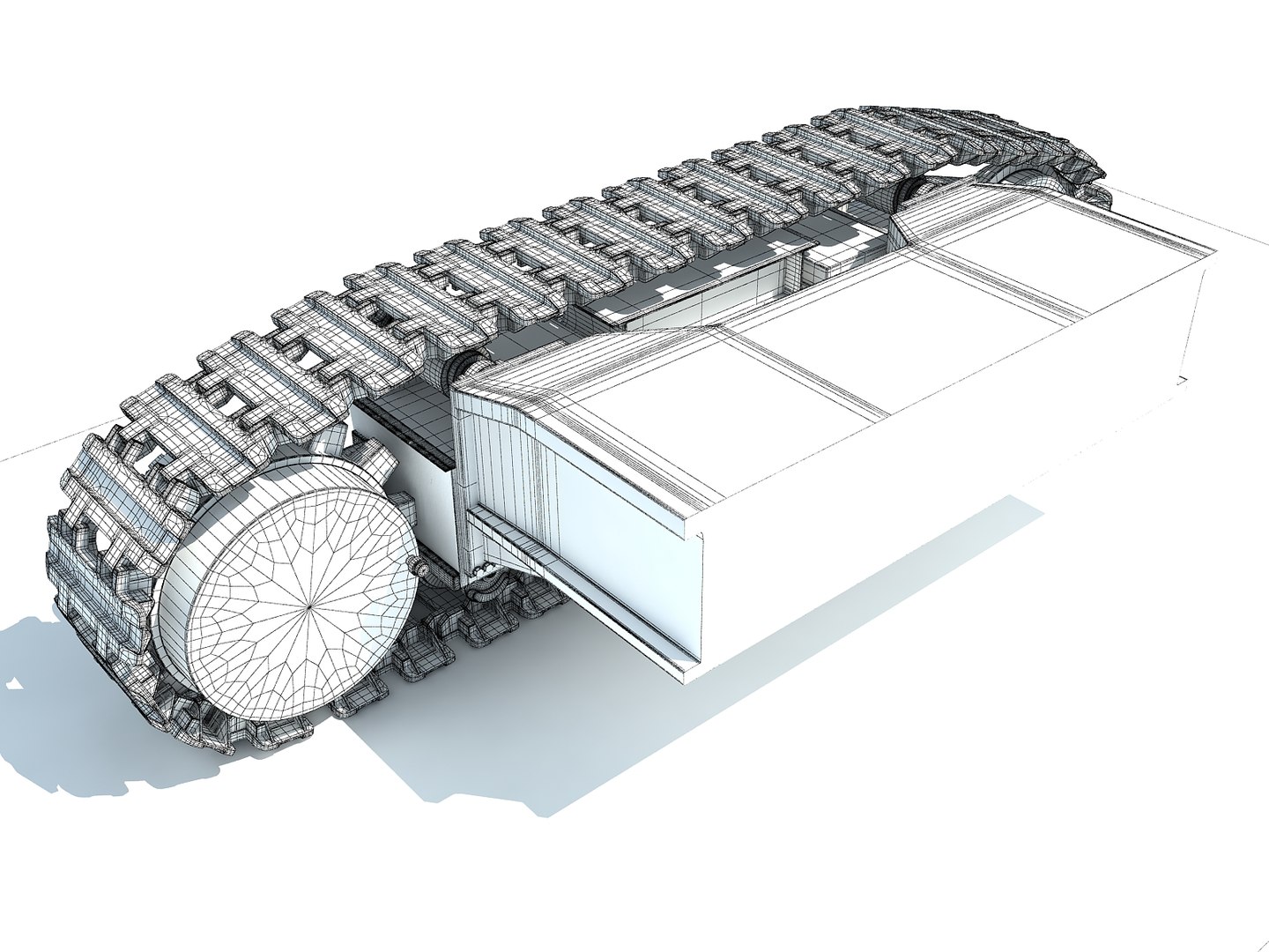 3D Excavator Track - TurboSquid 1390358