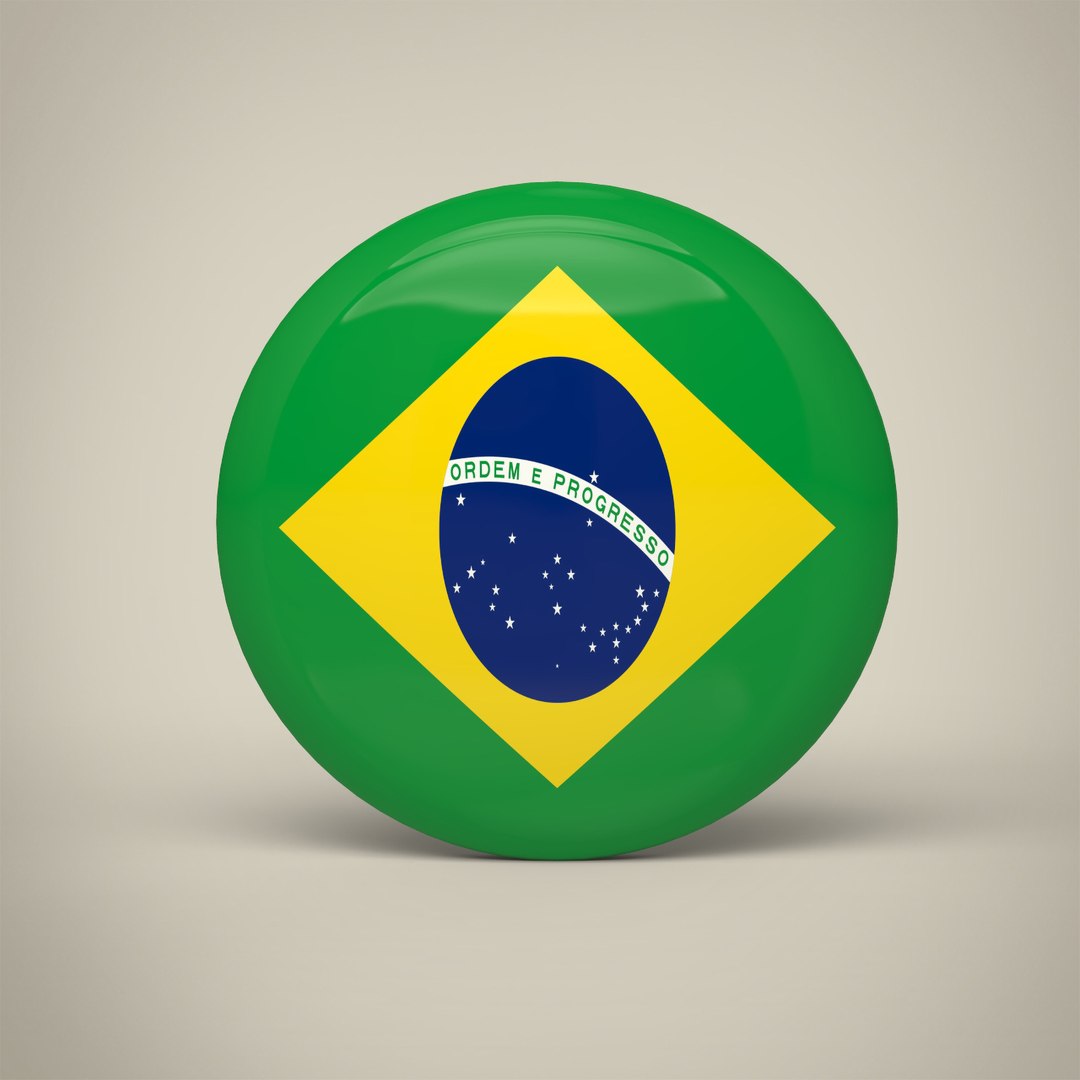 Brazil Badge 3D Model - TurboSquid 1812194