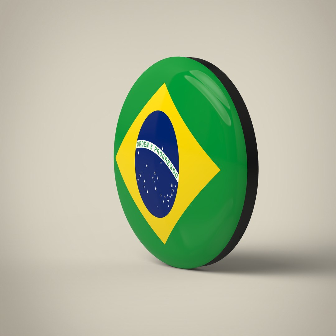 Brazil Badge 3D Model - TurboSquid 1812194