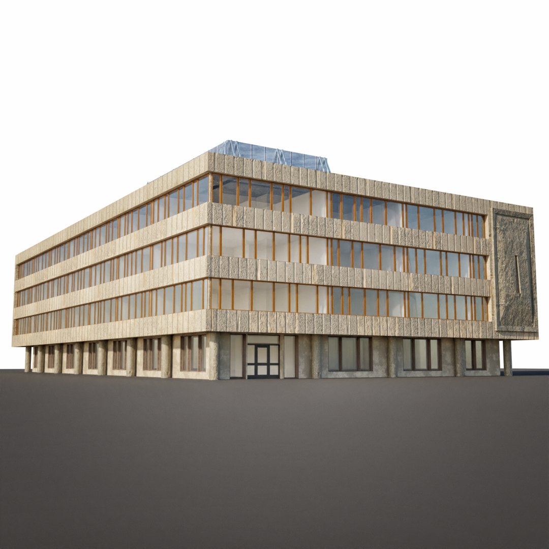 Soviet Administrative Building Building With A Plan 3D Model ...
