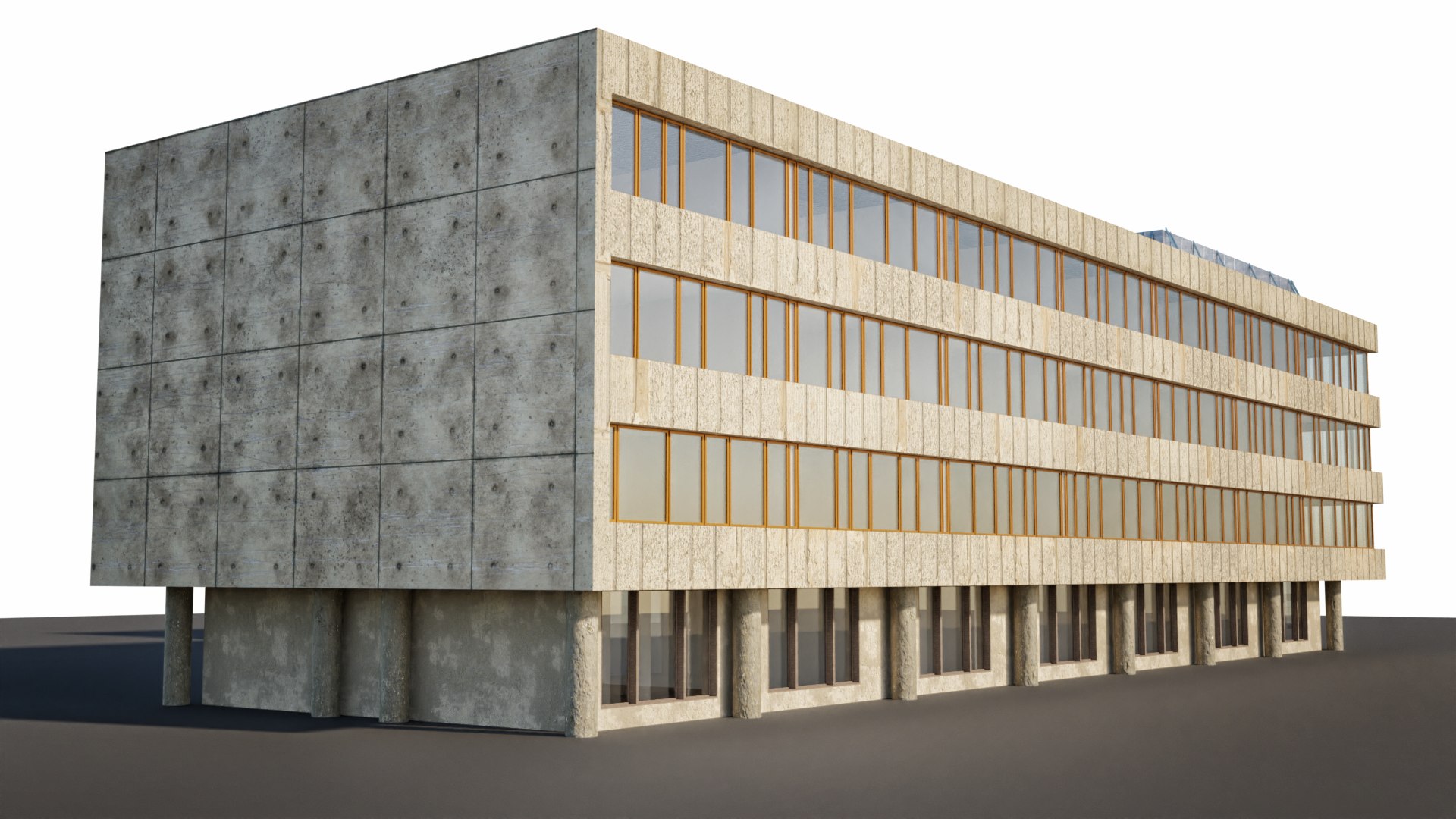 Soviet Administrative Building Building With A Plan 3D Model ...