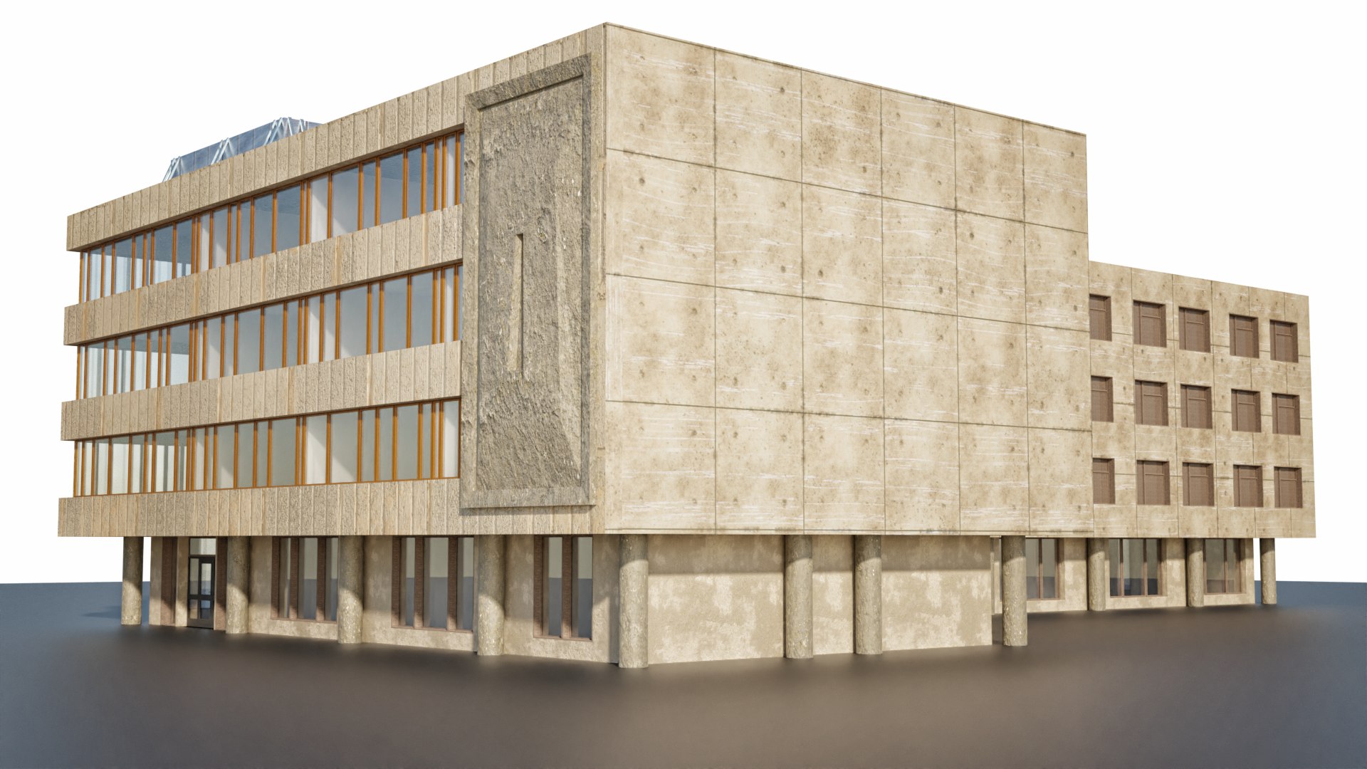 Soviet Administrative Building Building With A Plan 3D Model ...