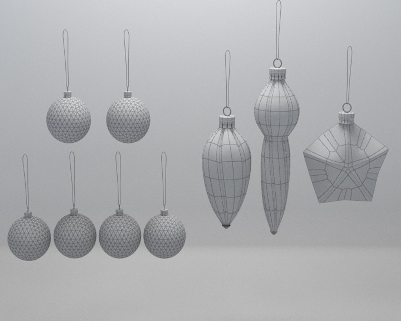 3D Christmas Tree Bulbs - TurboSquid 1440081