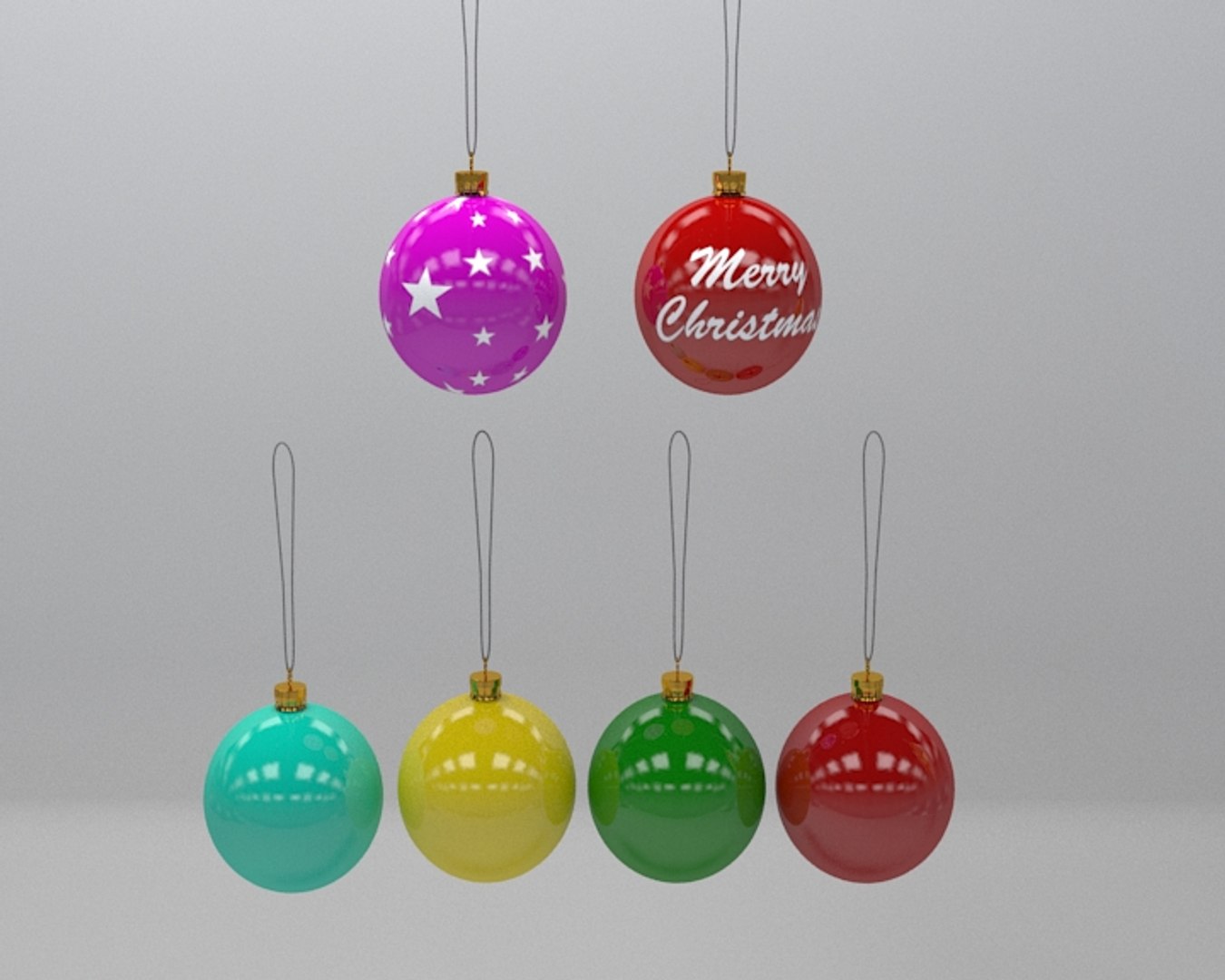 3D Christmas Tree Bulbs - TurboSquid 1440081