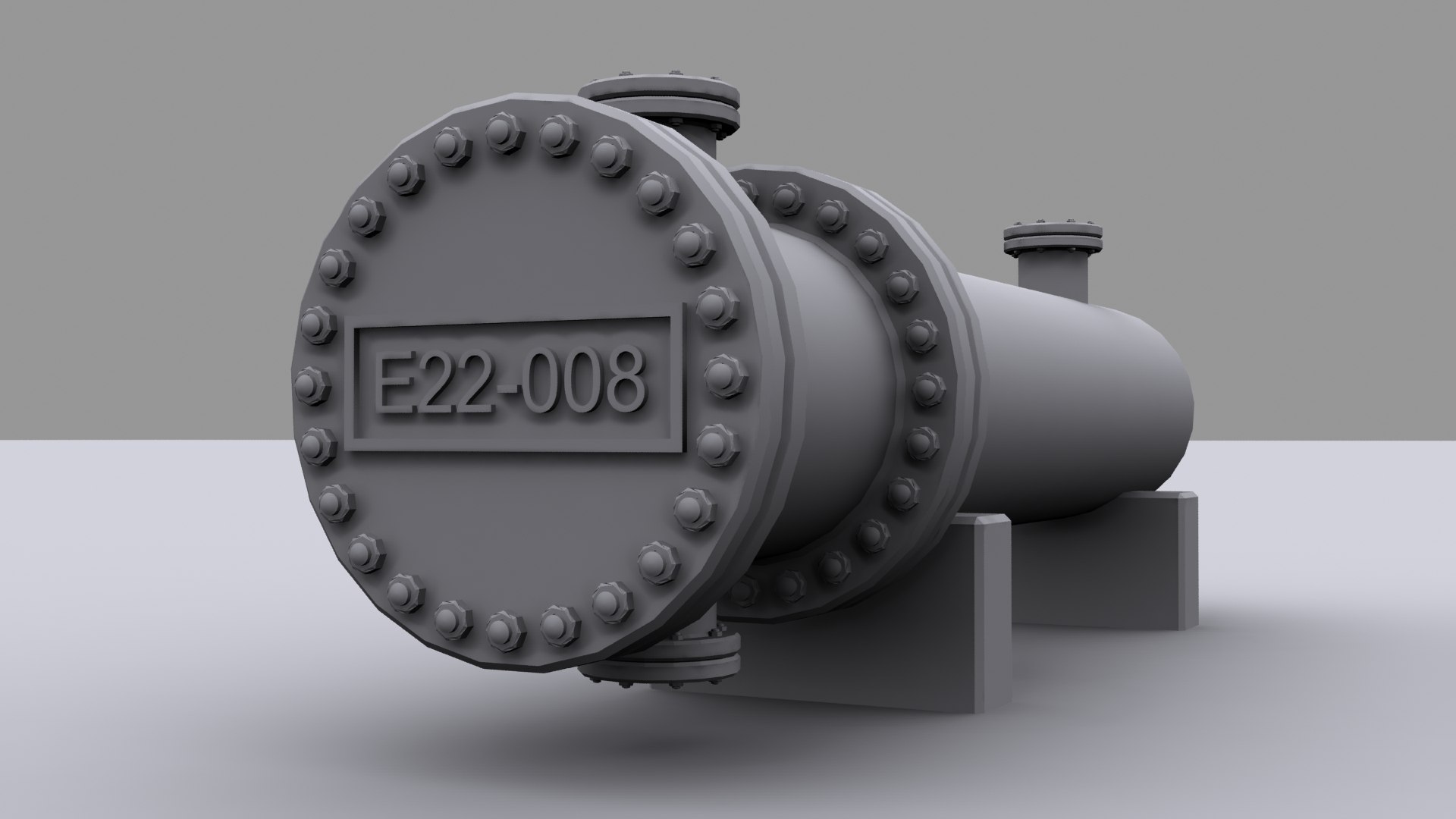 Shell Heat Exchanger 3d Max