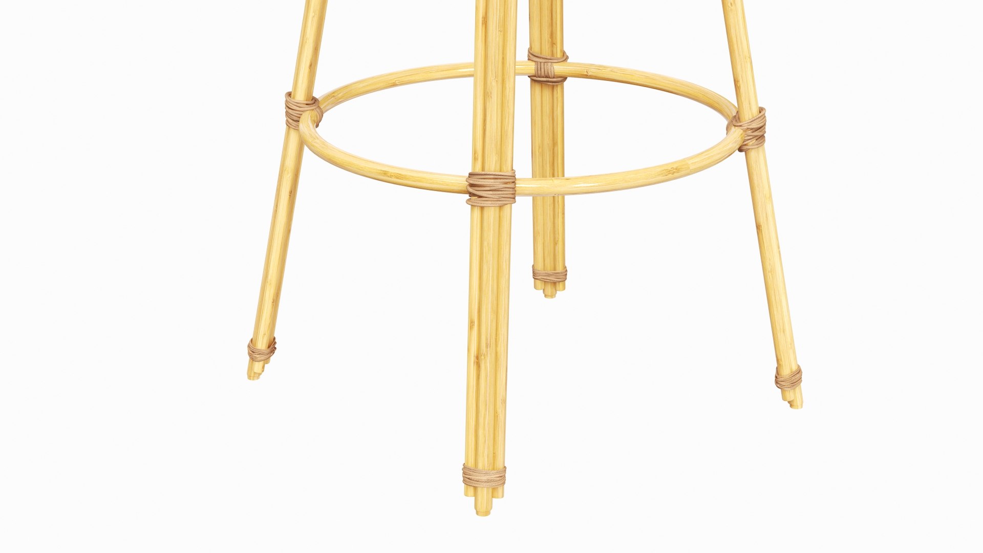 3D Bar Bamboo Stool - TurboSquid 1534222