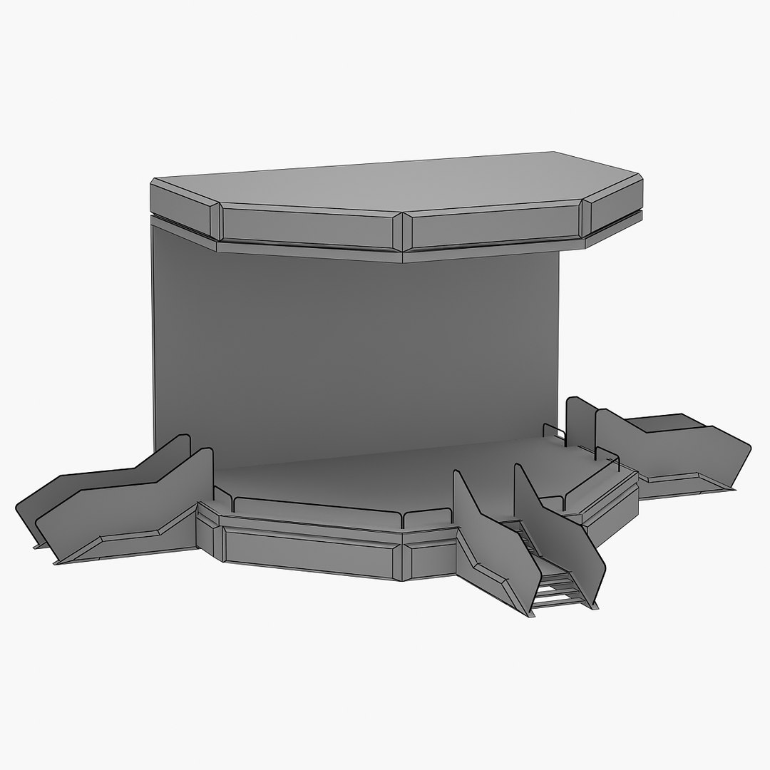 3D Sci-fi Stair Model - TurboSquid 1540837