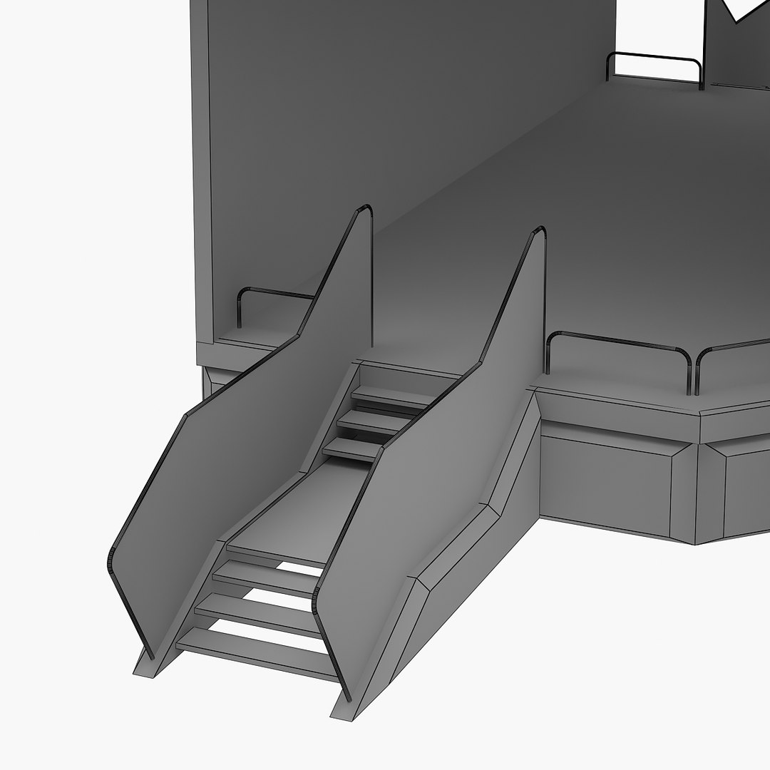 3D Sci-fi Stair Model - TurboSquid 1540837