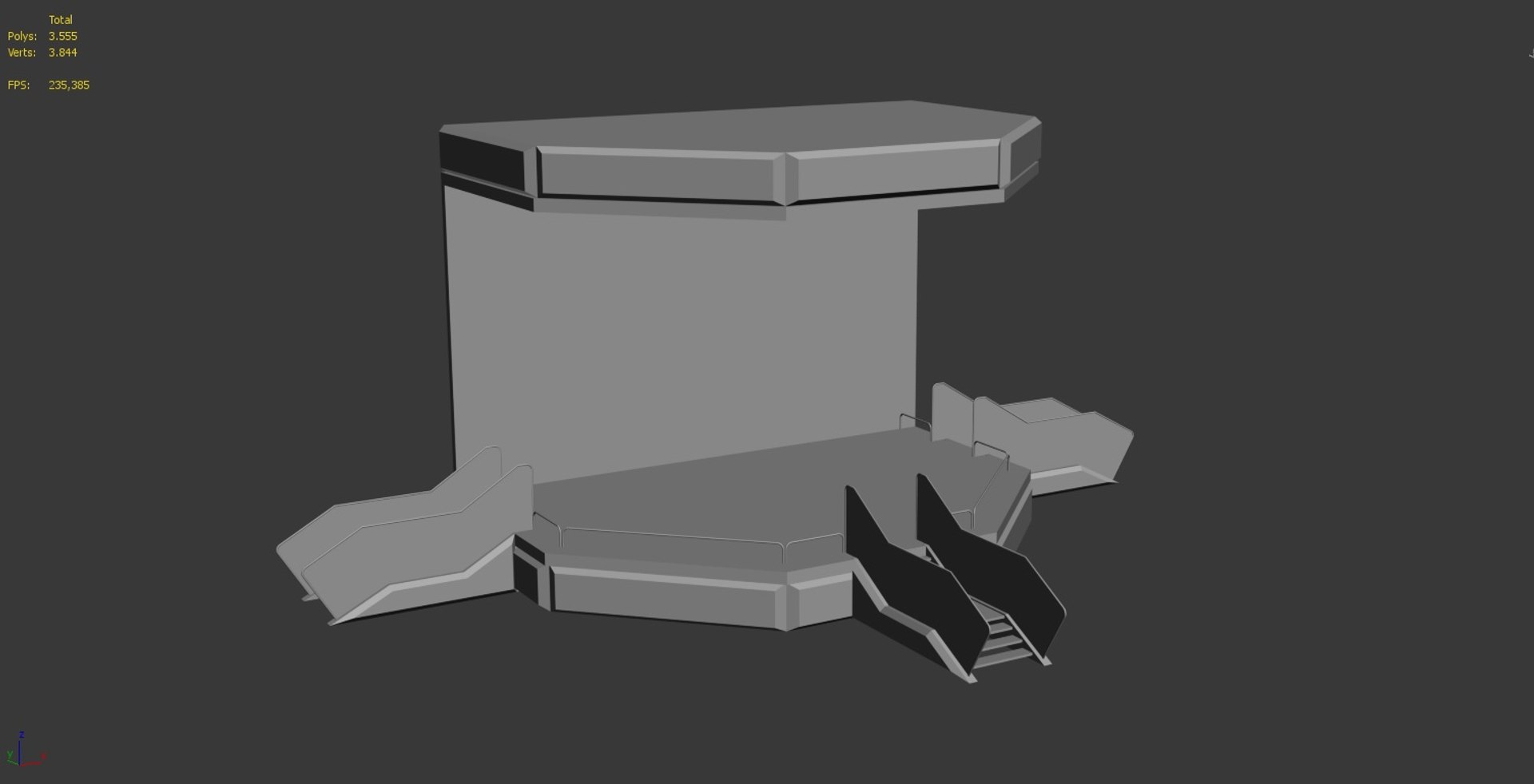 3D Sci-fi Stair Model - TurboSquid 1540837