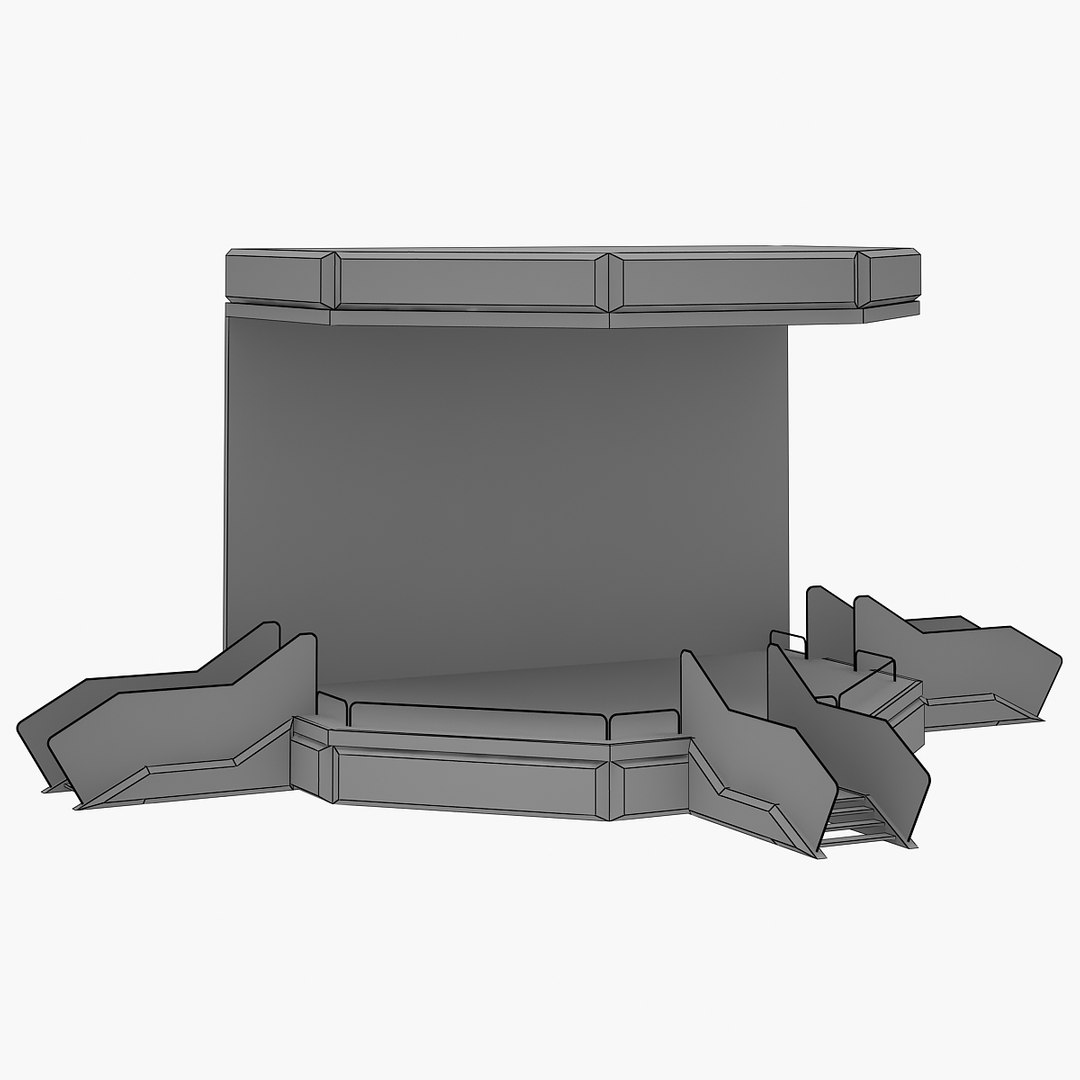 3D Sci-fi Stair Model - TurboSquid 1540837