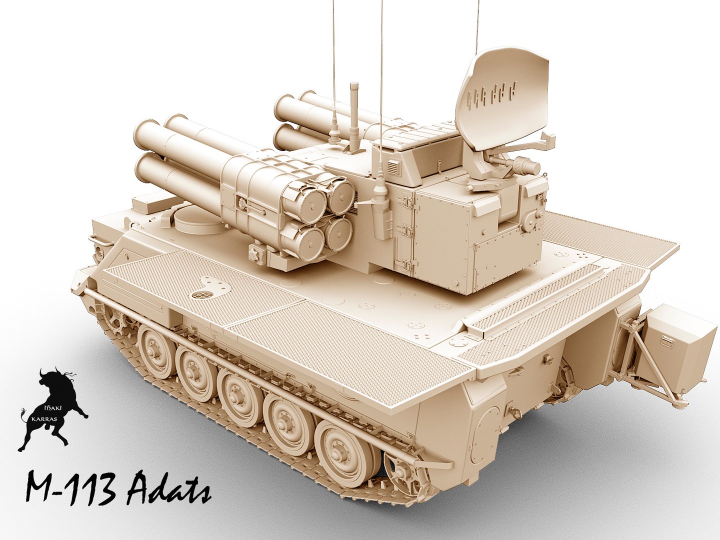 M-113 Adats 3d Model