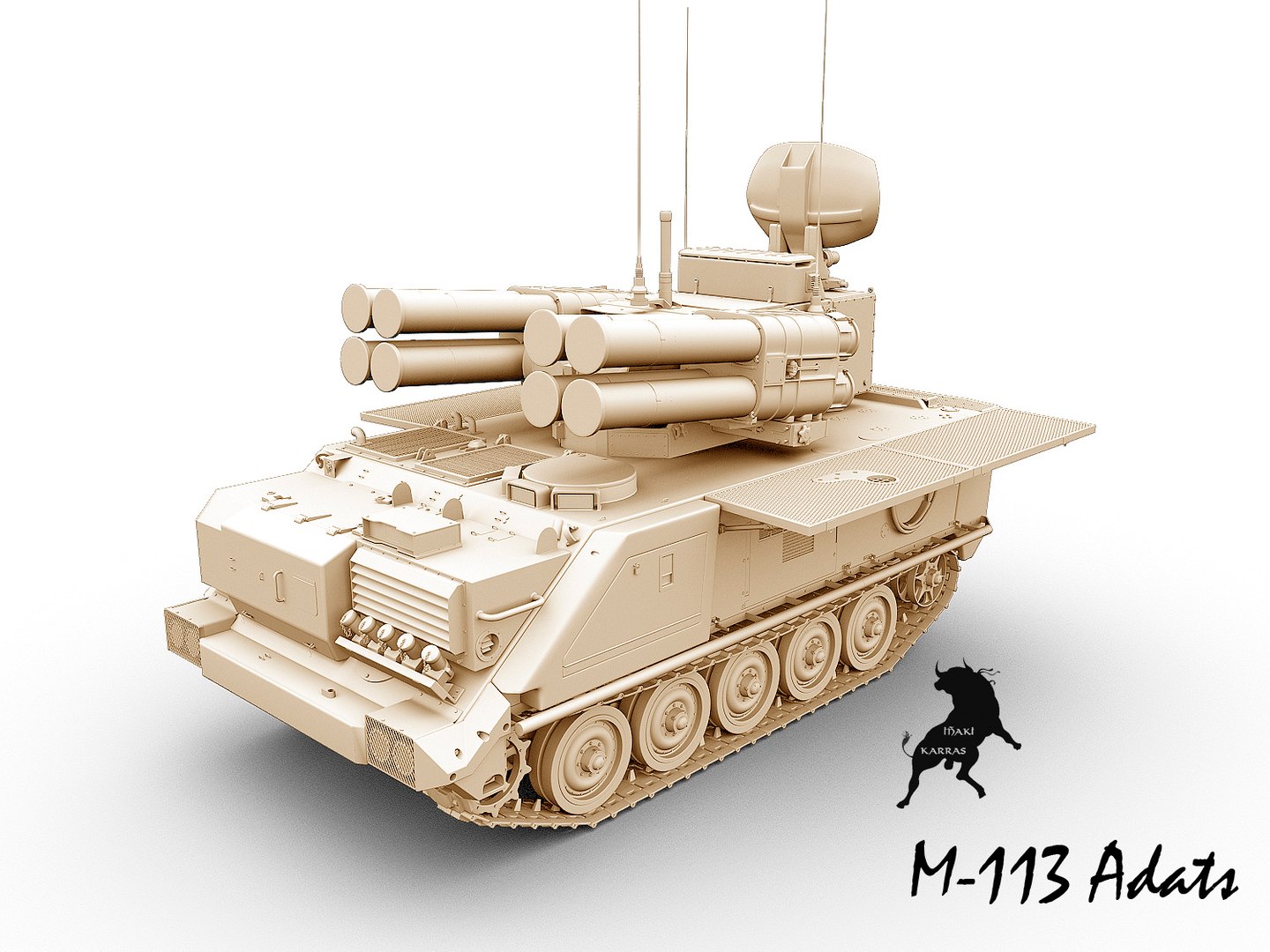M-113 Adats 3d Model