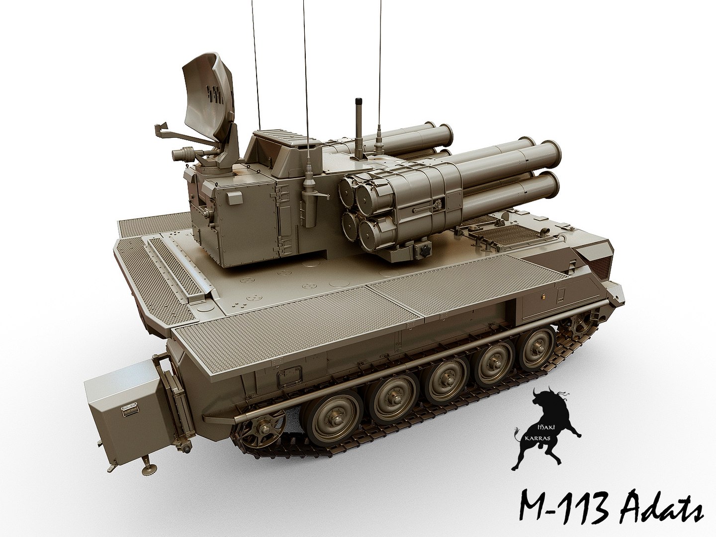 M-113 Adats 3d Model