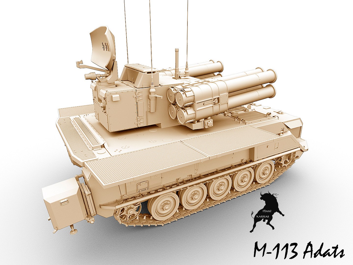 M-113 Adats 3d Model