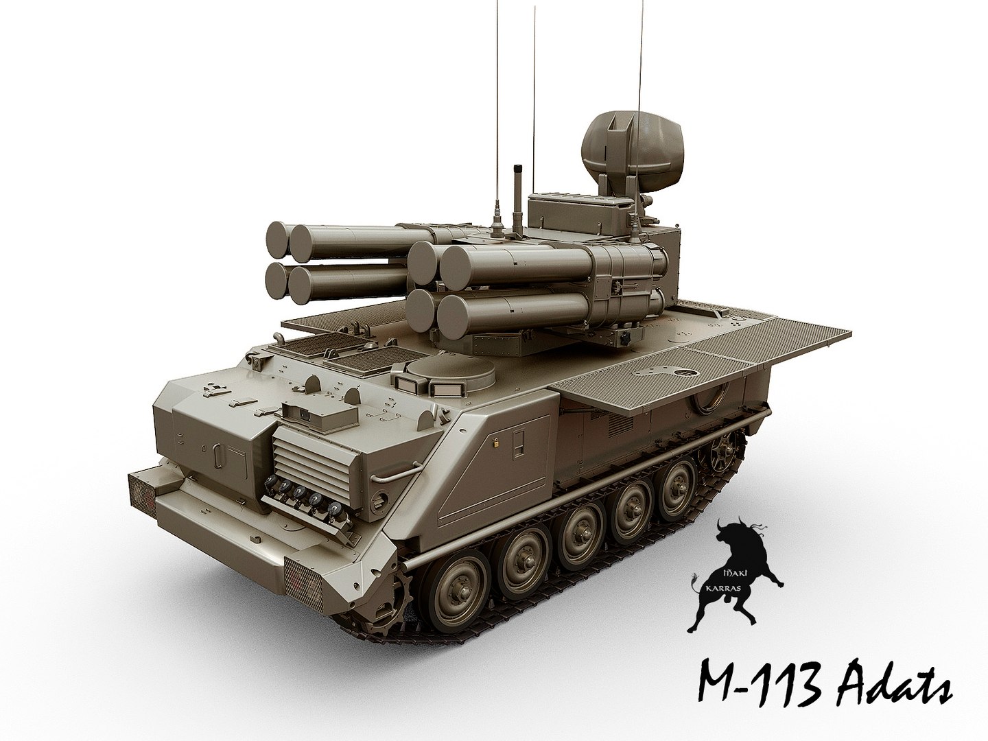 M-113 Adats 3d Model