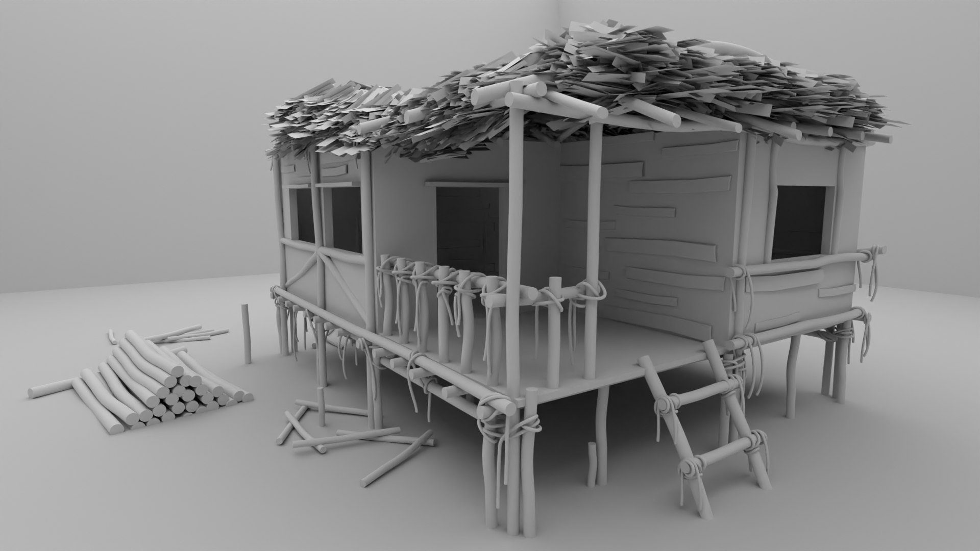Hut 3D Model - TurboSquid 1711720