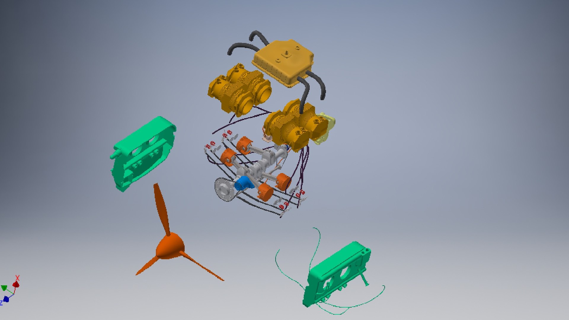 A Horizontally Opposed Engine 3D - TurboSquid 2072509