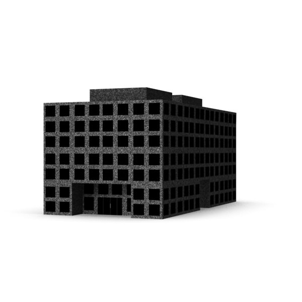 3d basic office building model