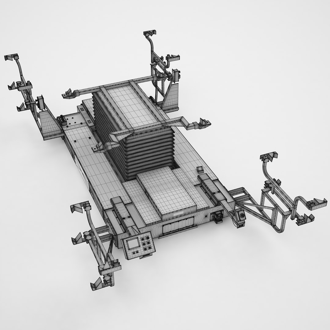 3D Model Factory Car Electric Trolley 01 - TurboSquid 1900059