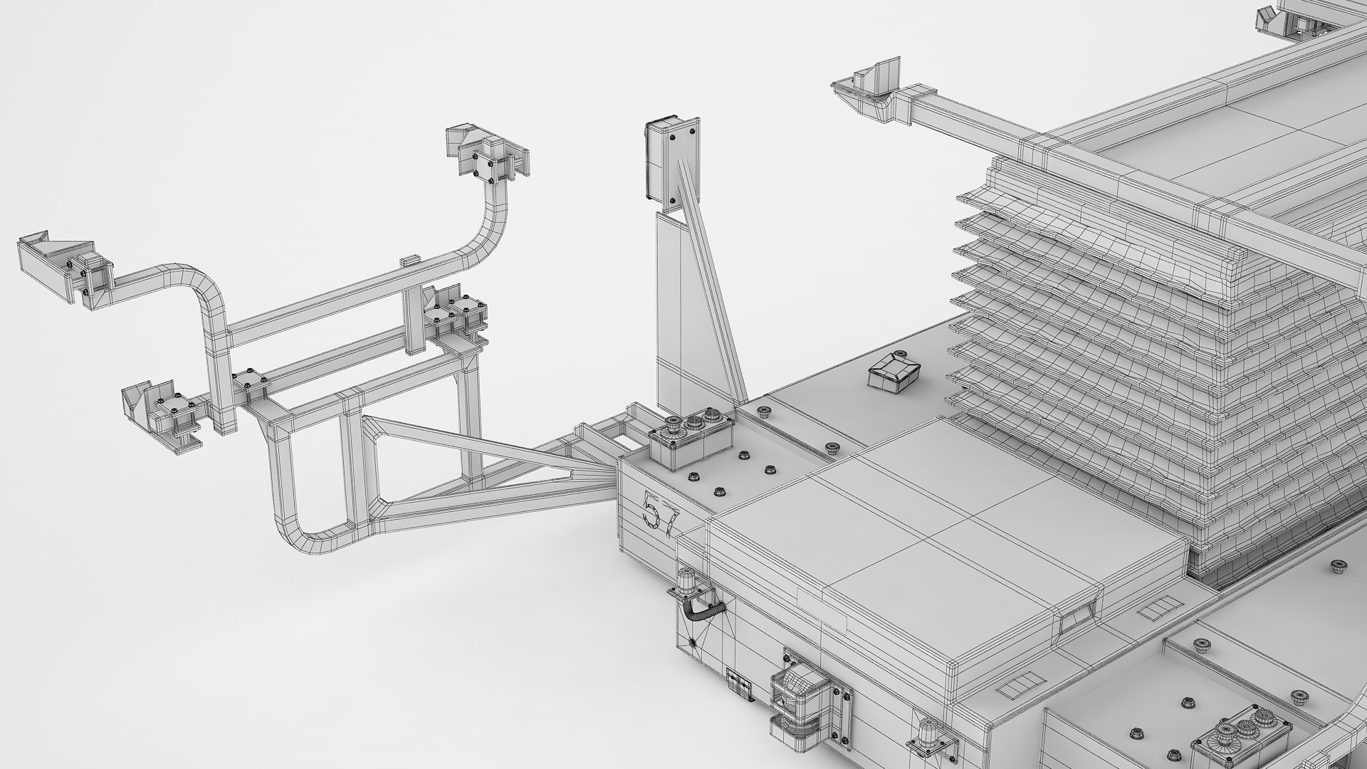 3D Model Factory Car Electric Trolley 01 - TurboSquid 1900059