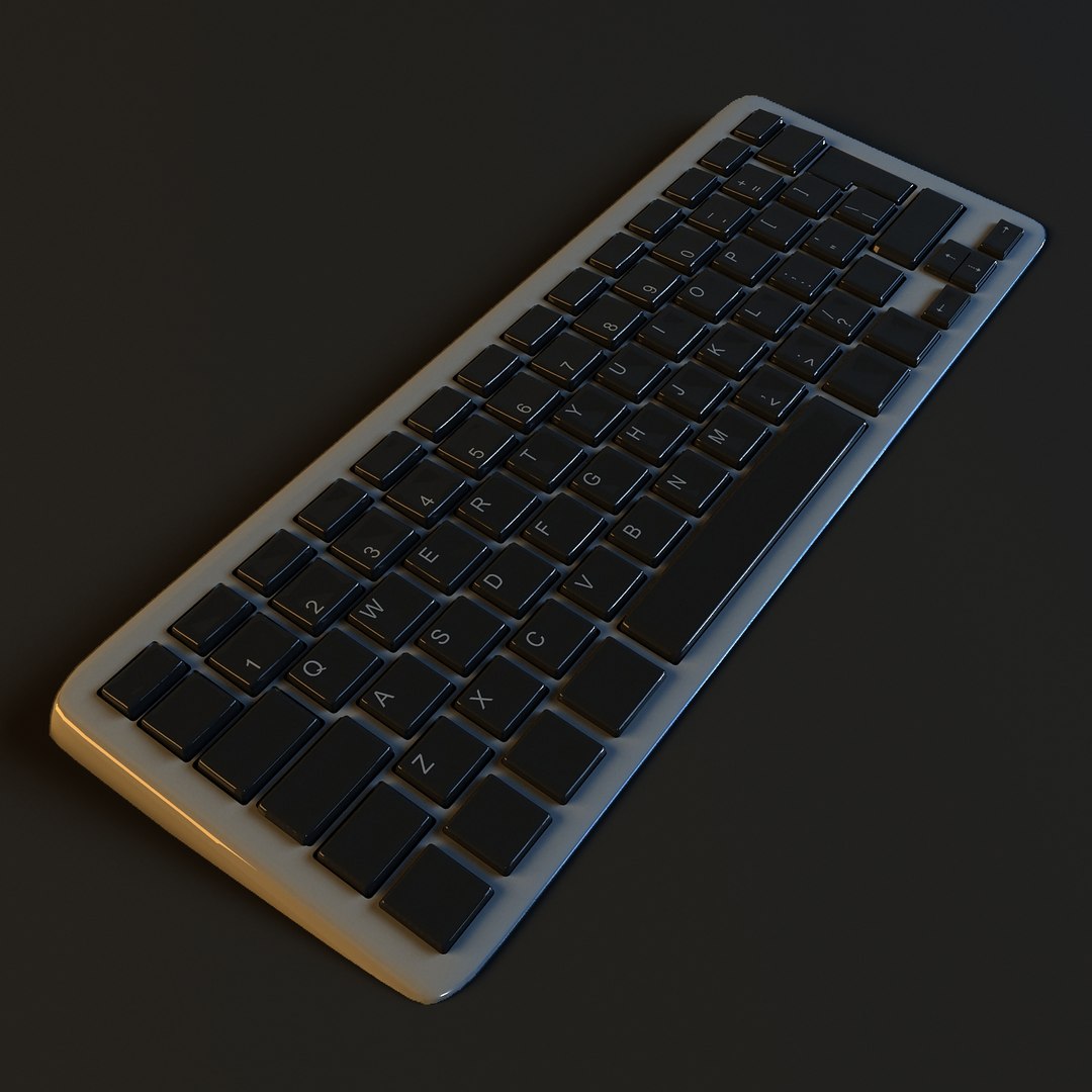 3d keyboard model