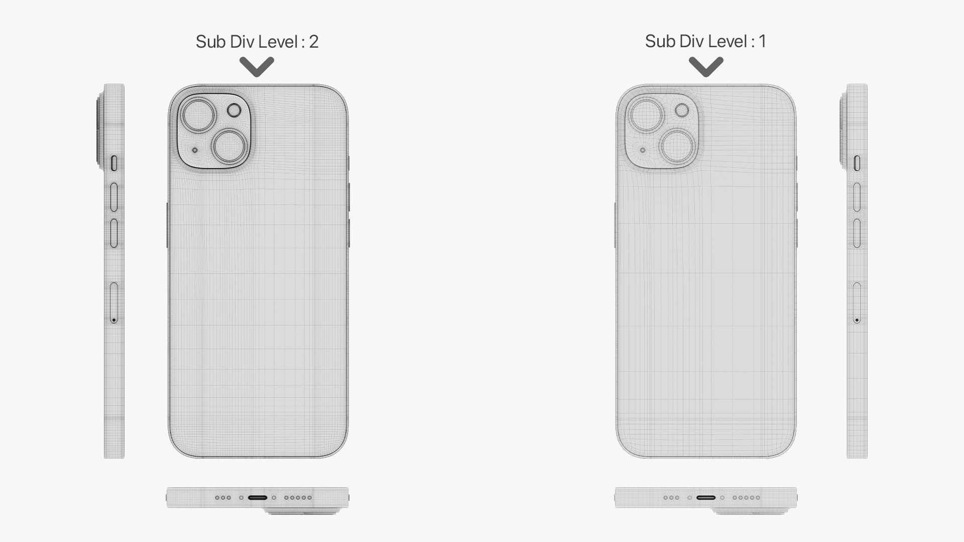 3D Model IPhone 14-14 Plus Starlight - TurboSquid 1990380