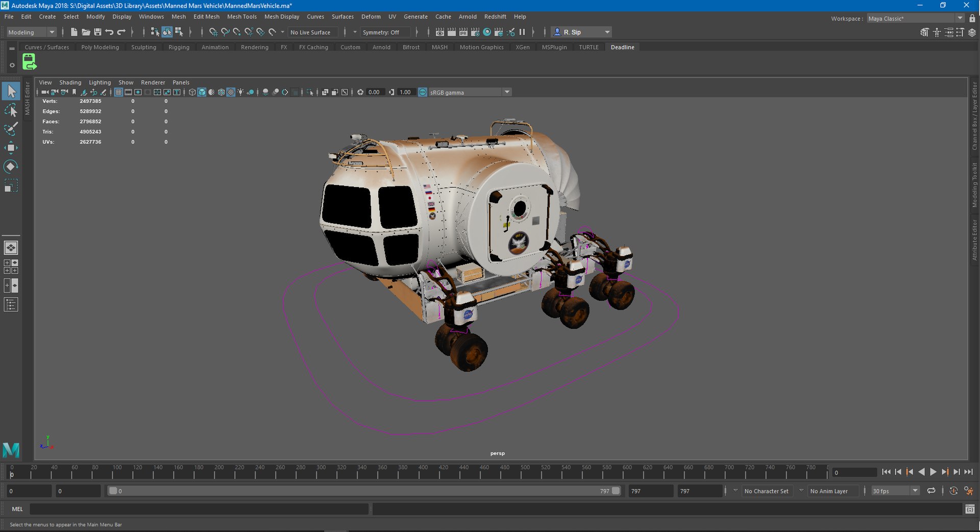 Manned Mars Rover 3D - TurboSquid 1899066