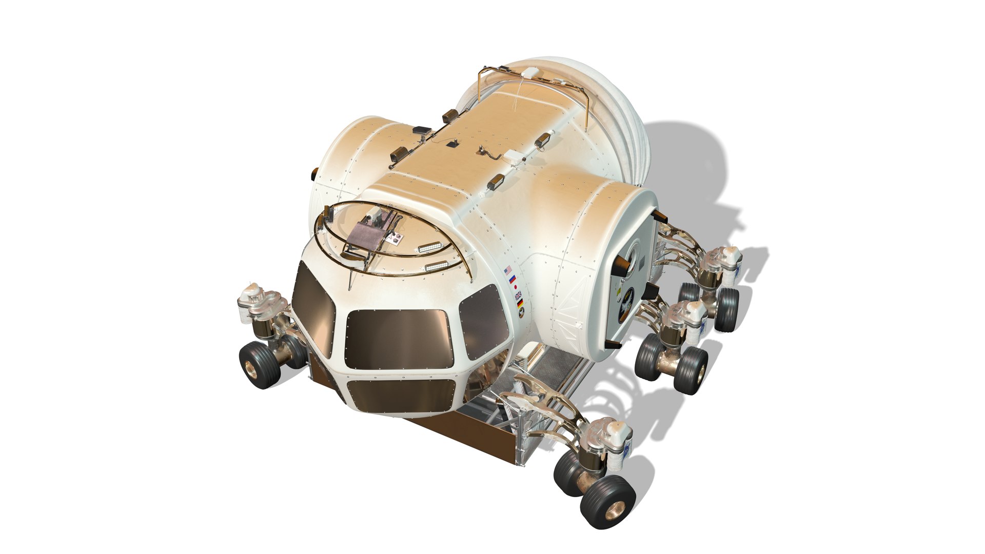 Manned Mars Rover 3D - TurboSquid 1899066