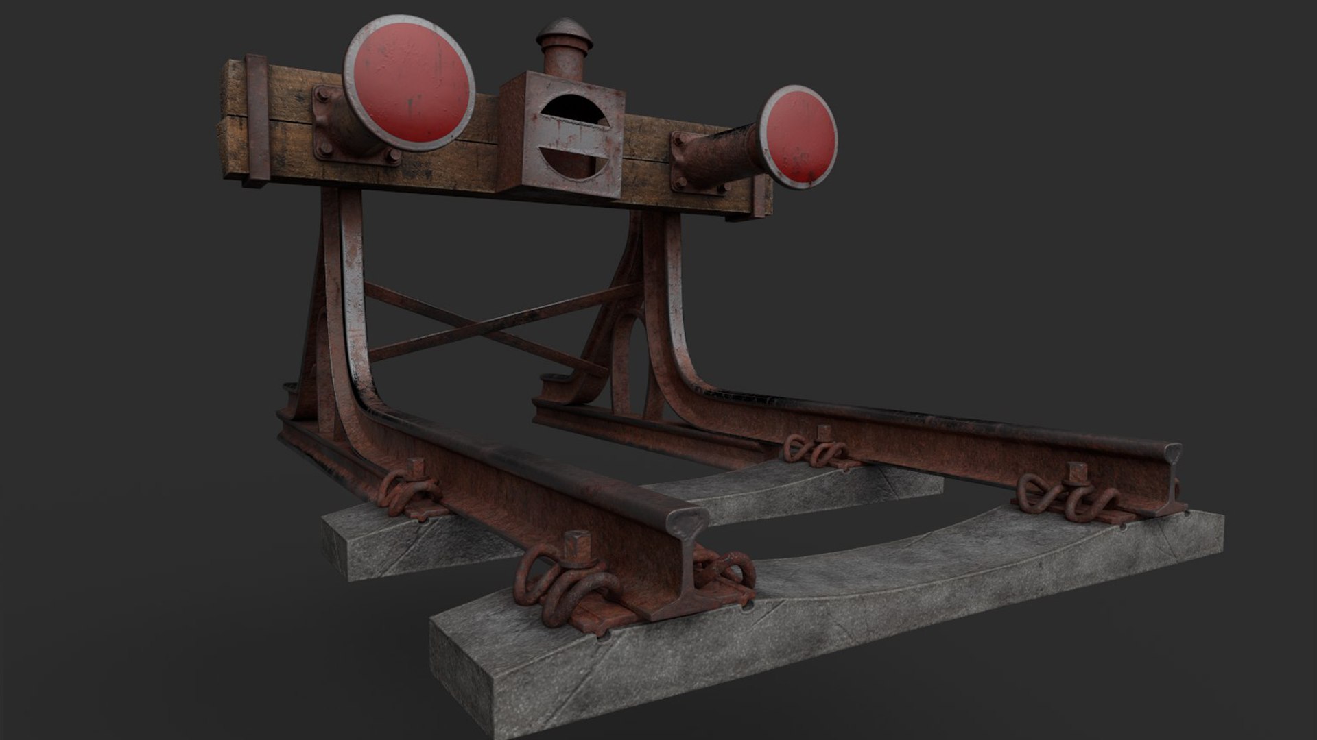 Free Old Rusty Train Buffer Stop - 3D Model 3D Model - TurboSquid 2391540