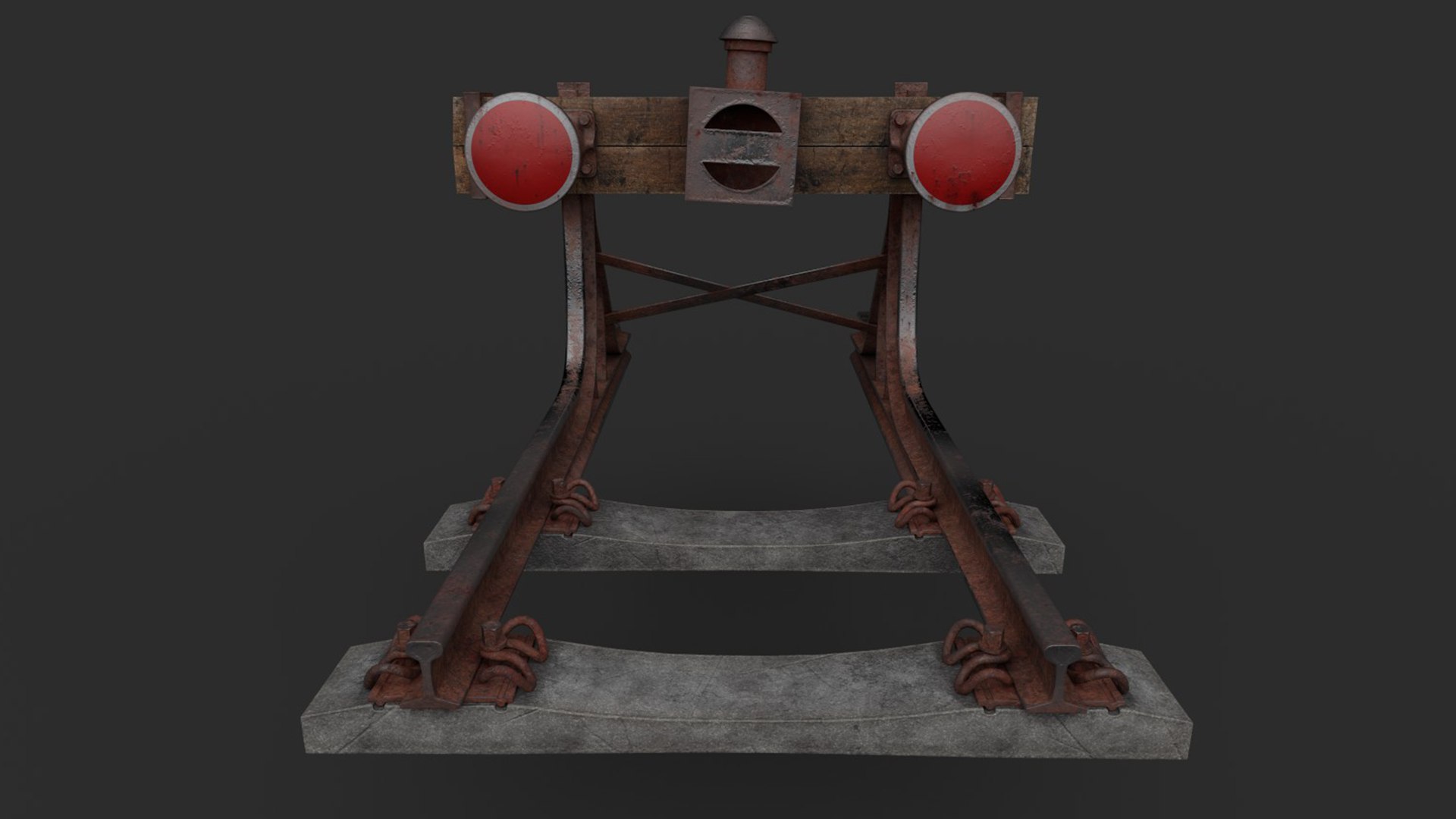Free Old Rusty Train Buffer Stop - 3D Model 3D Model - TurboSquid 2391540
