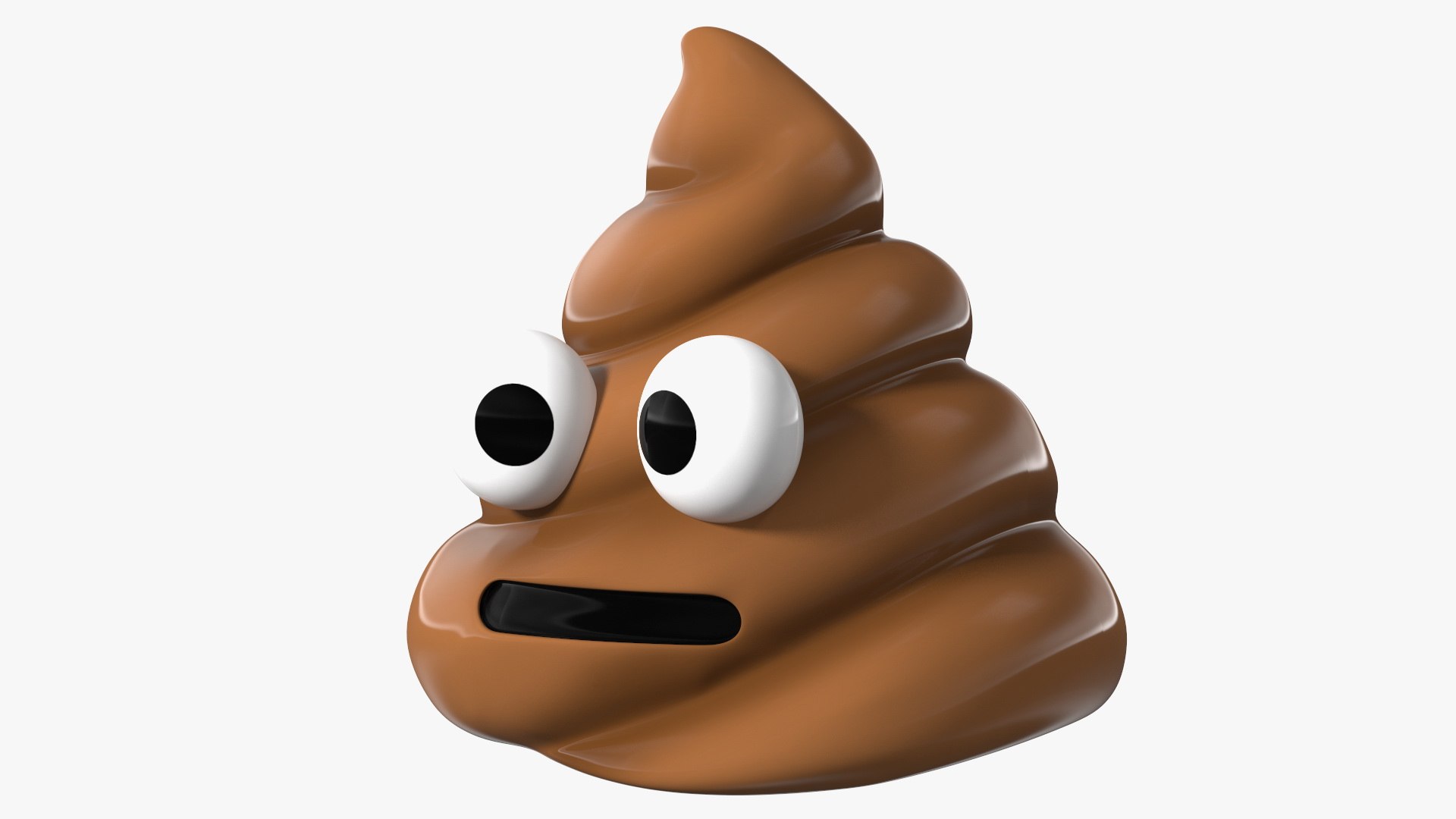 3D Neutral Face Poop Emoji Smile - TurboSquid 1801258