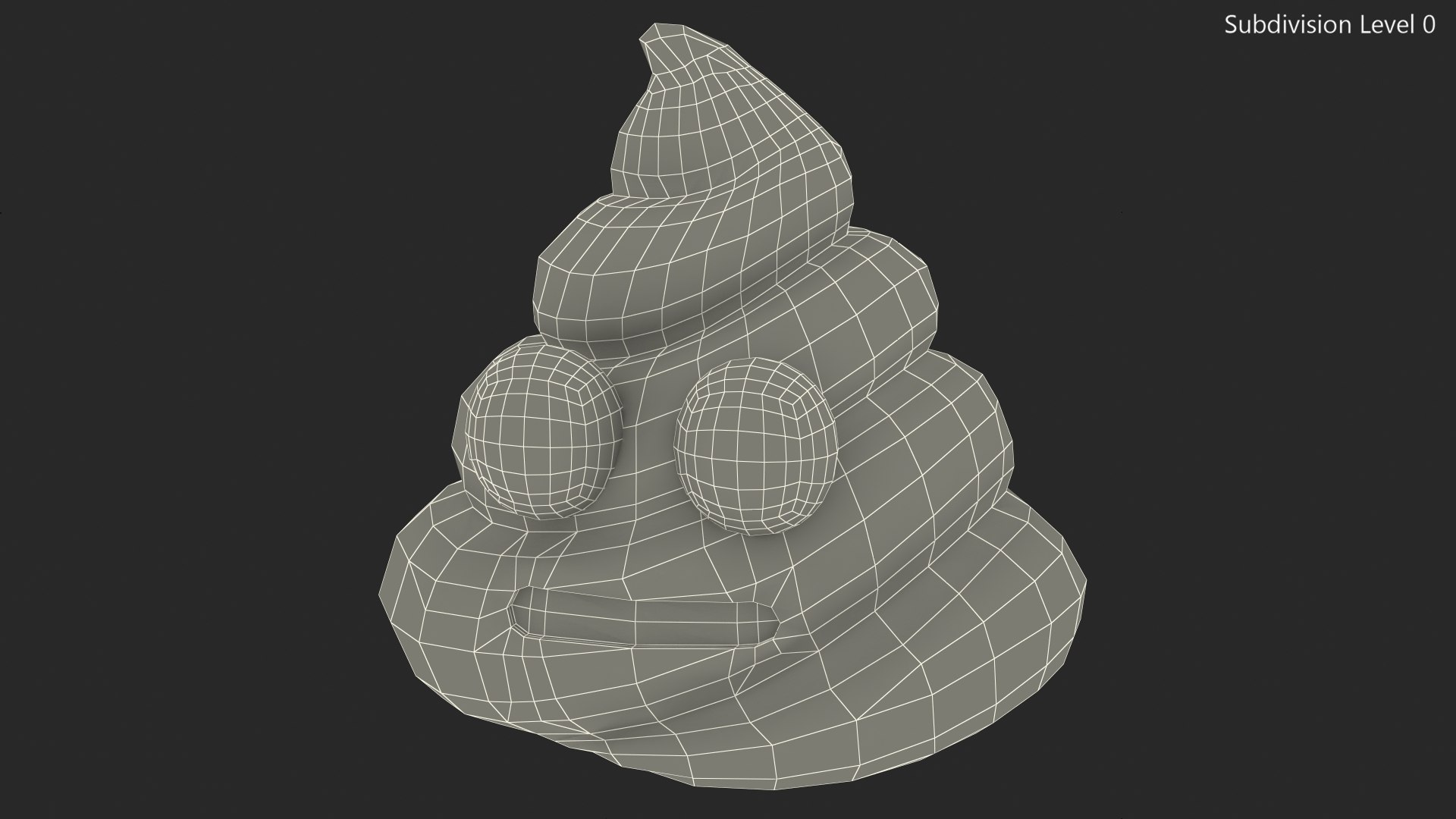 3D Neutral Face Poop Emoji Smile - TurboSquid 1801258