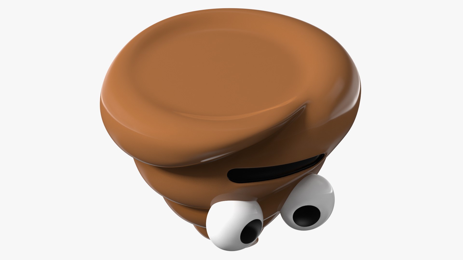 3D Neutral Face Poop Emoji Smile - TurboSquid 1801258