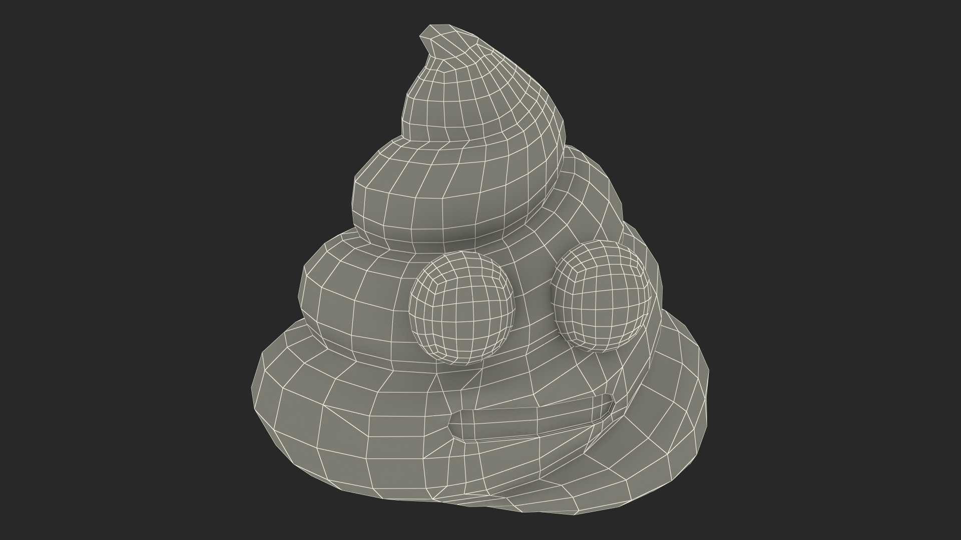 3D Neutral Face Poop Emoji Smile - TurboSquid 1801258