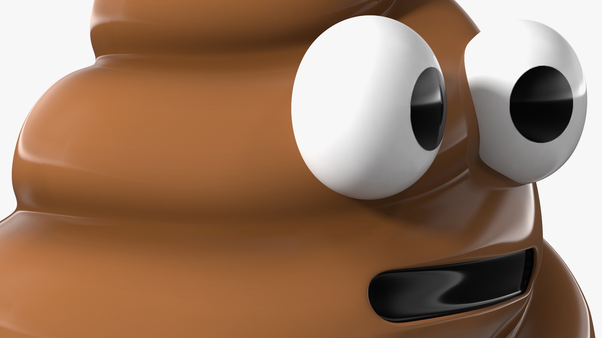 3D Neutral Face Poop Emoji Smile - TurboSquid 1801258