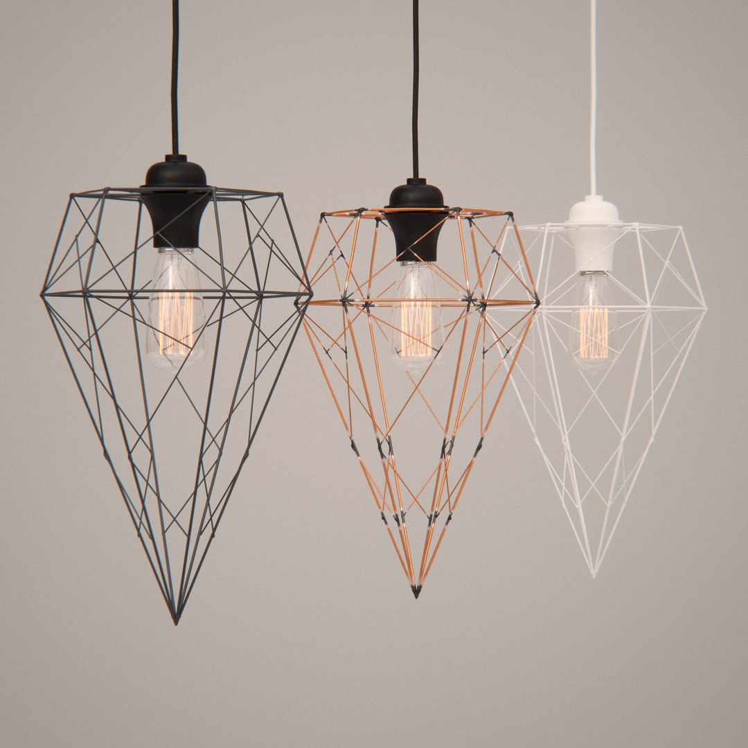 Crystal Lamp 3d Model