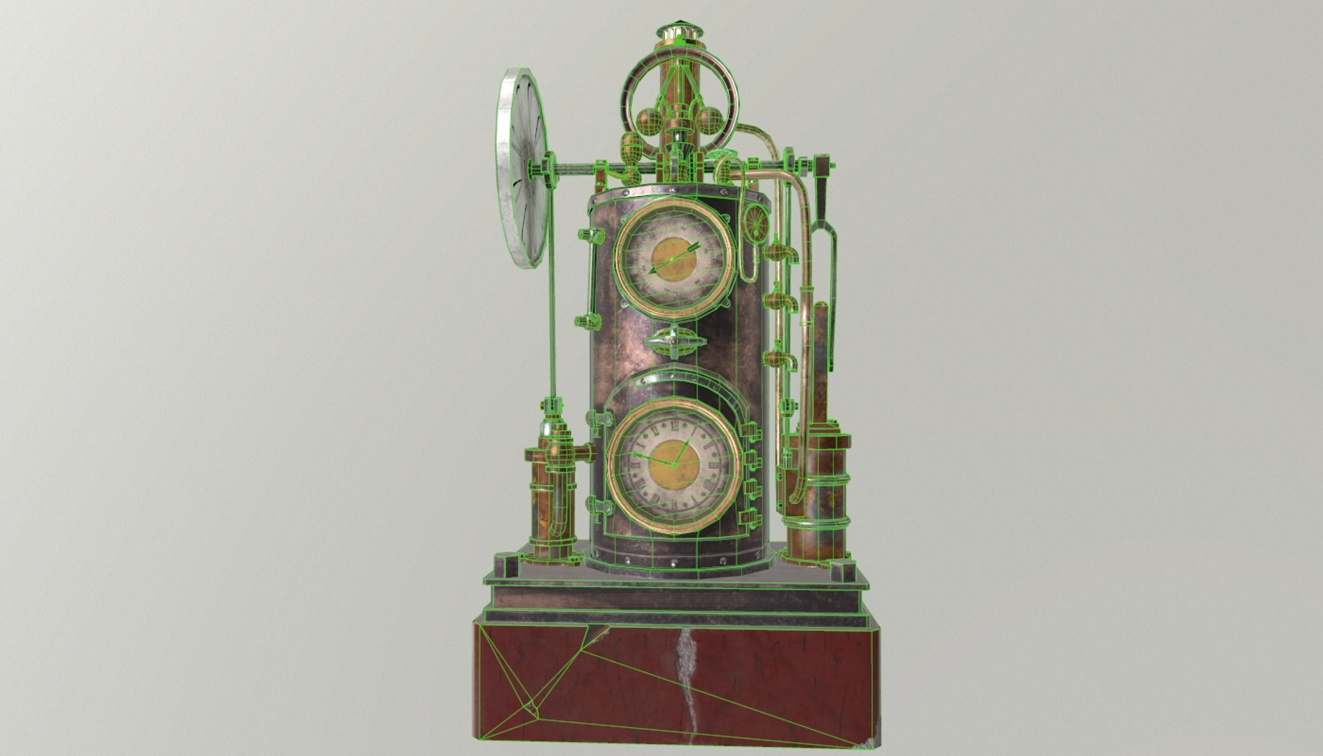 Old Clock 3D Model - TurboSquid 1276212