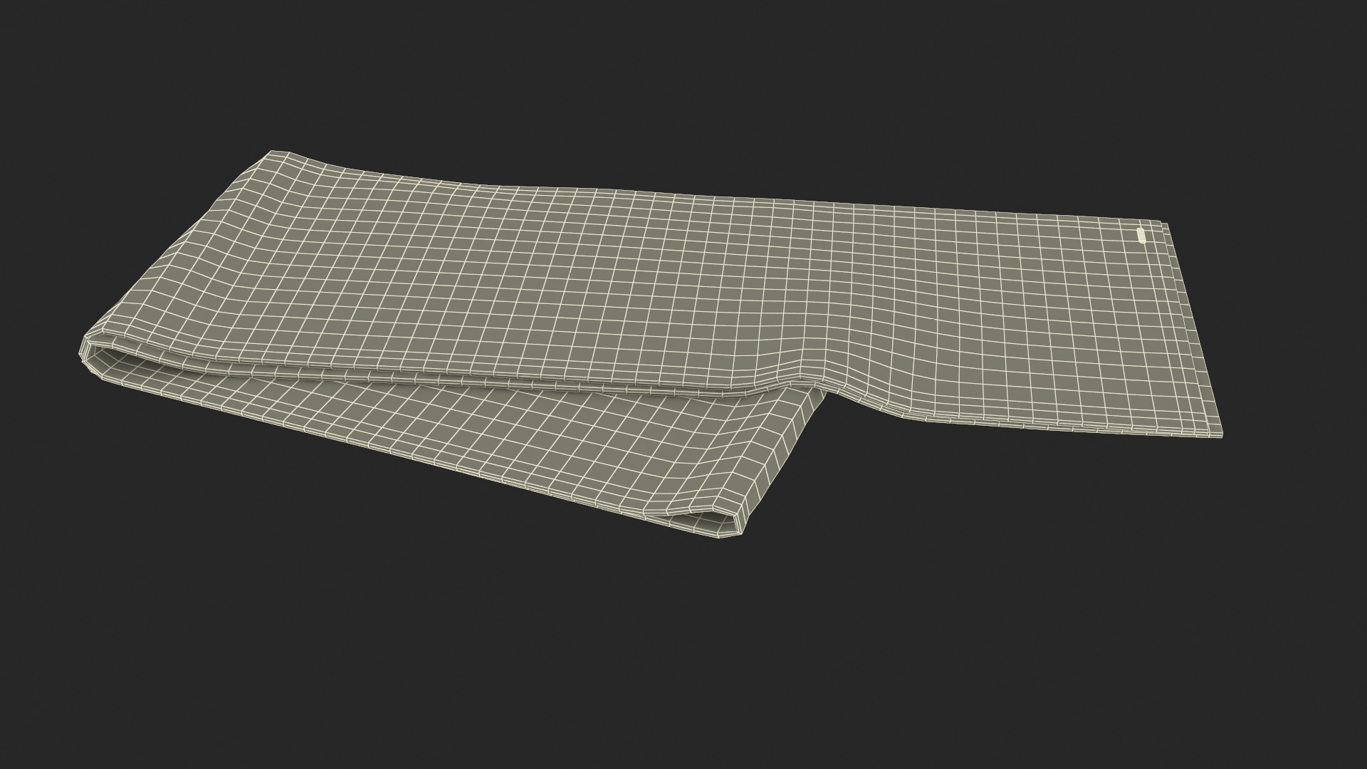 Folded Blue Scarf 3D Model - TurboSquid 2243961