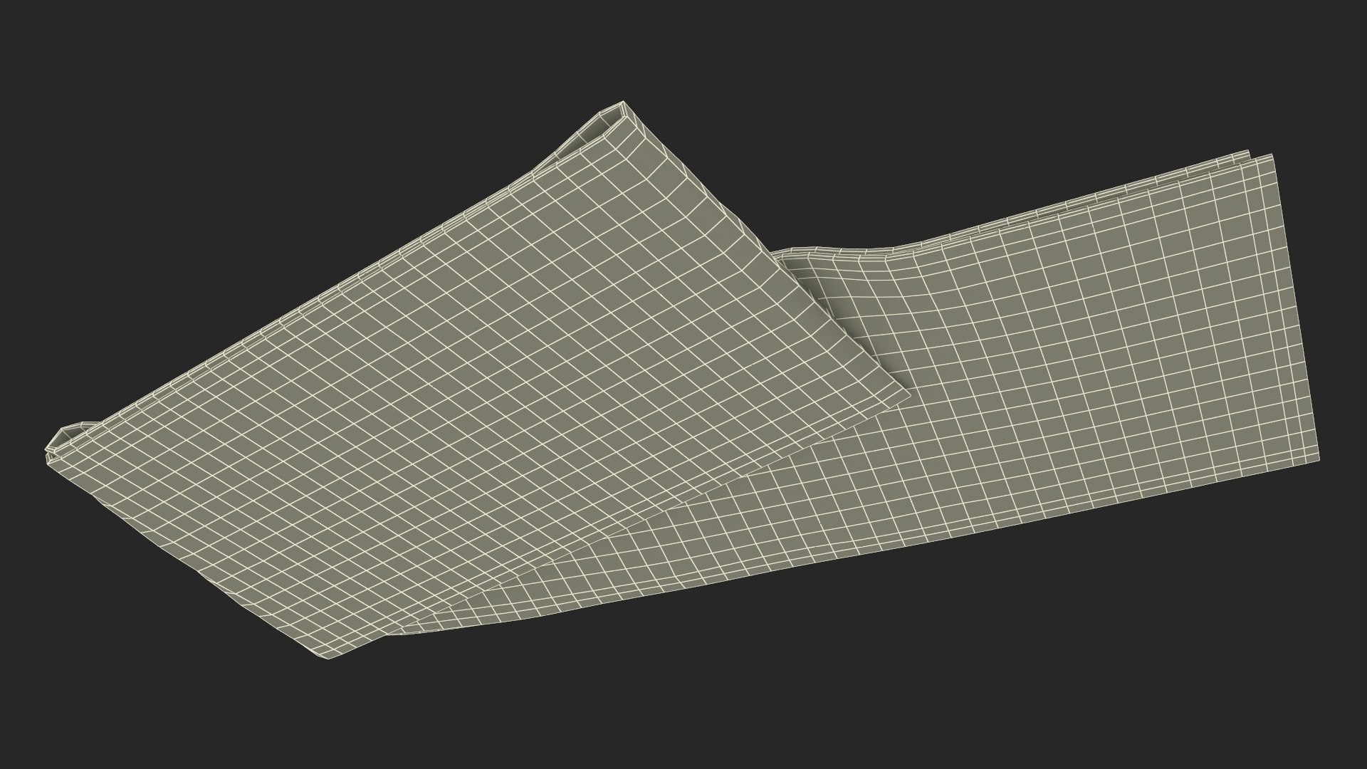 Folded Blue Scarf 3D Model - TurboSquid 2243961